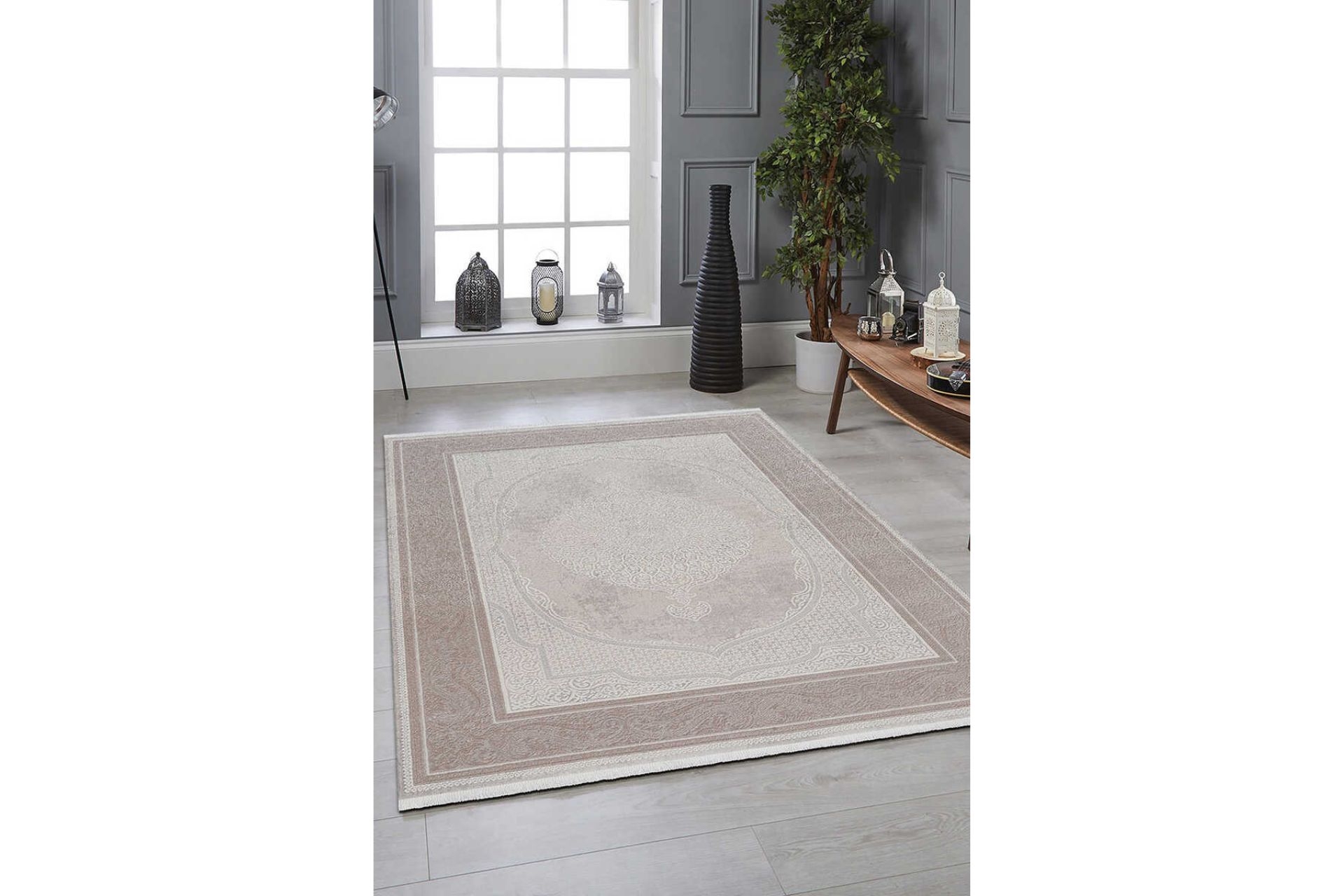 FESTİVAL HALI AMARA M1104A MODERN SALON HALISI, KAHVE, 160X230