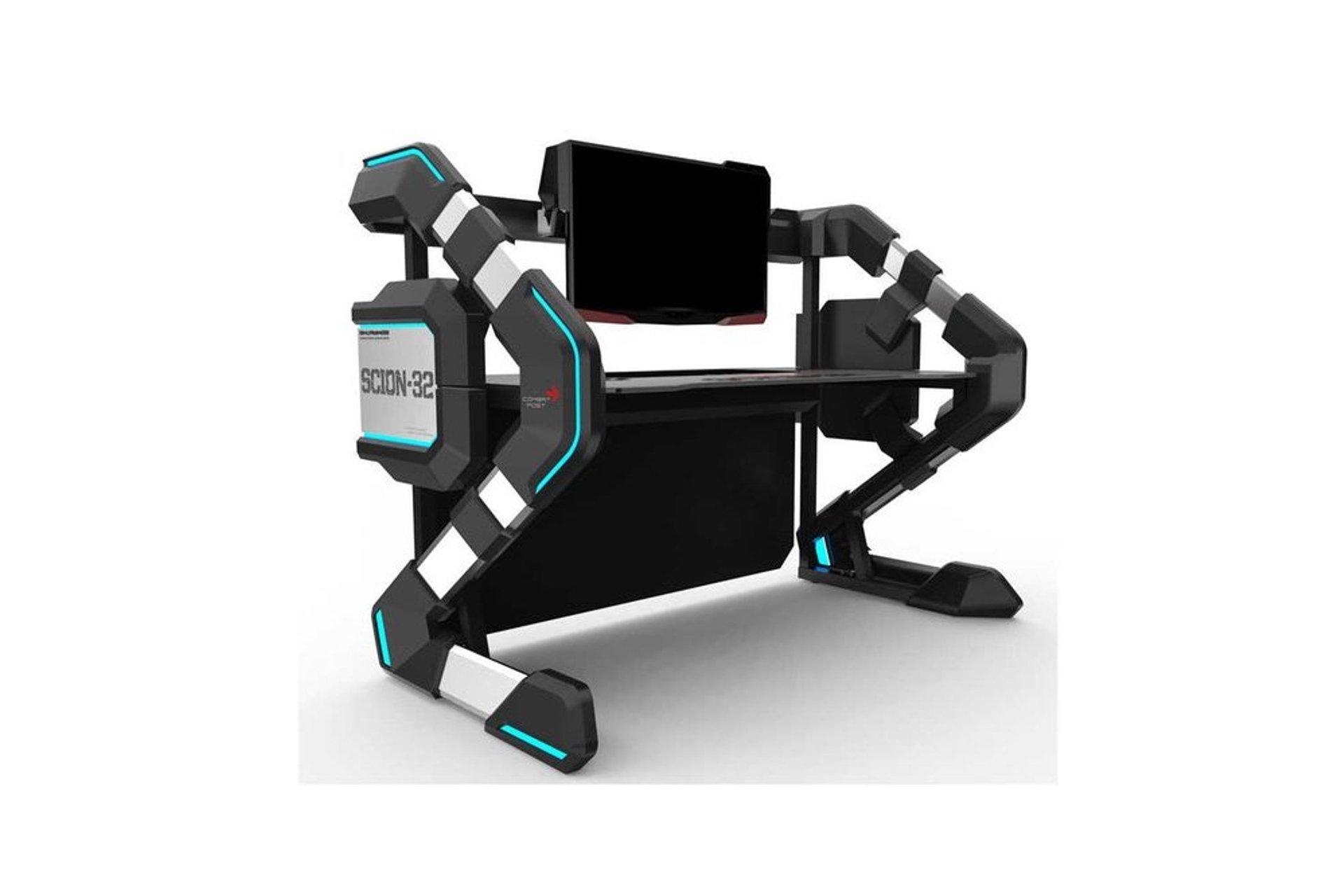 E BLUE SCION ATX PRO OYUNCU MASASI SİYAH MAVİ FİYATI - Vivense