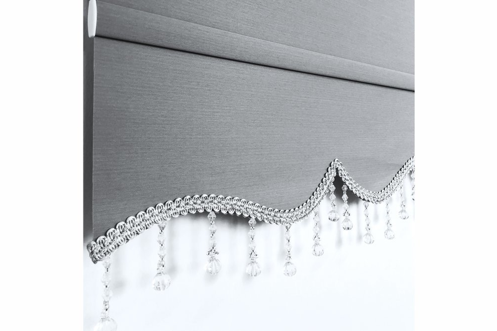 NAZA STOR PERDE MAT GRİ BONCUKLU PERDE 200 CM 90X200 FİYATI - Vivense