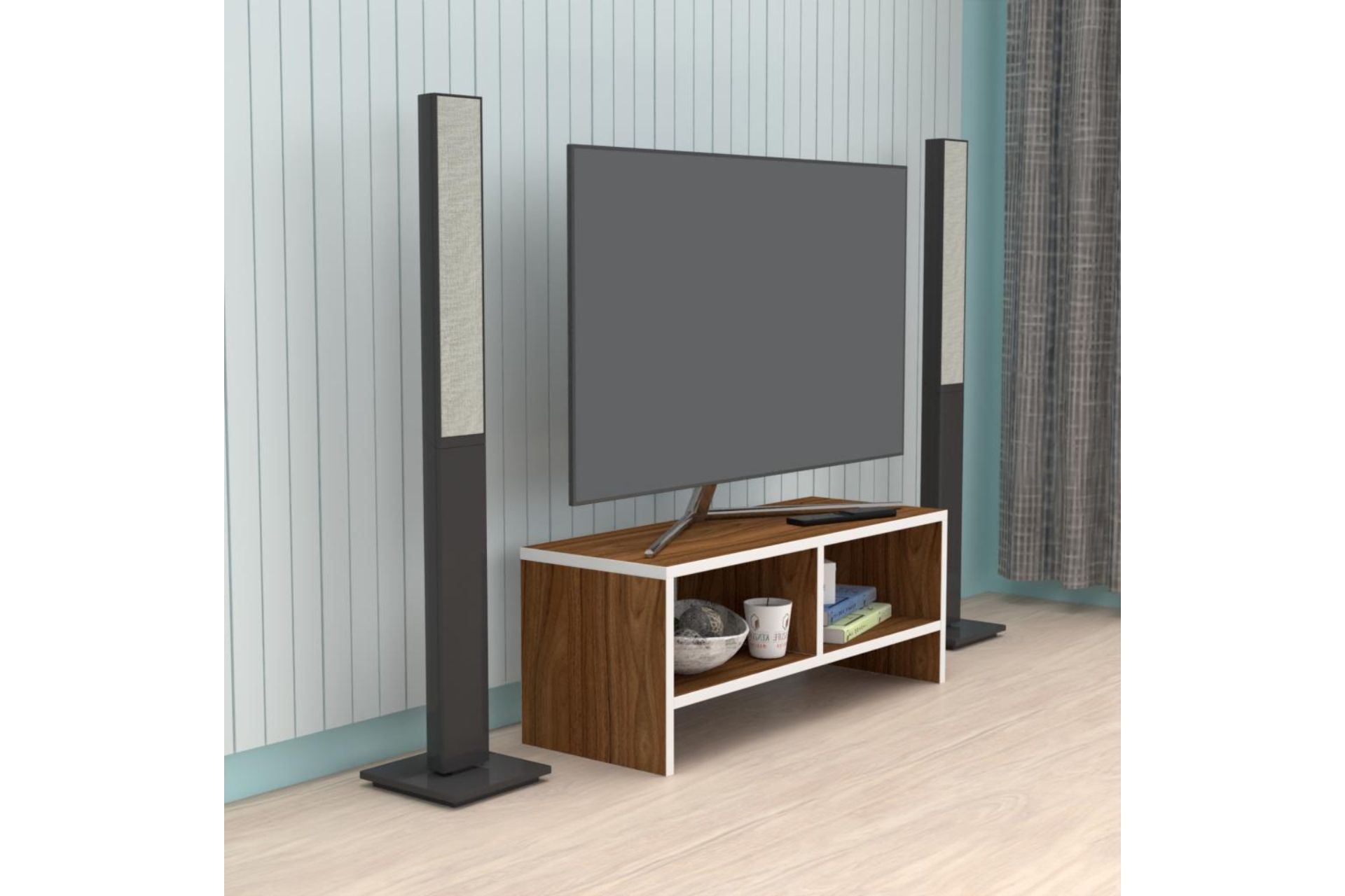 KENZLİFE BEYRUT TV ÜNİTESİ, CEVİZ, 040*080*30
