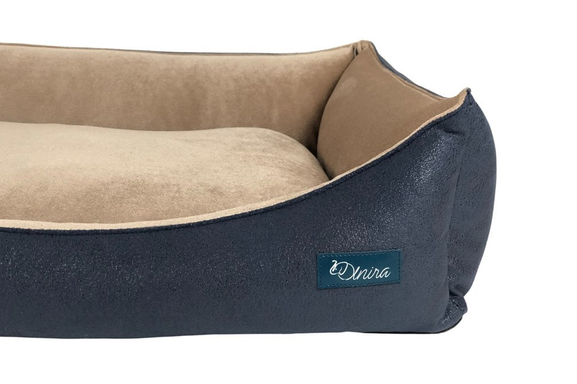 OLNİRA STRONG MİNK KEDİ KÖPEK YATAĞI DIŞ LACİVERT İÇ KREM 50X70 FİYATI ...