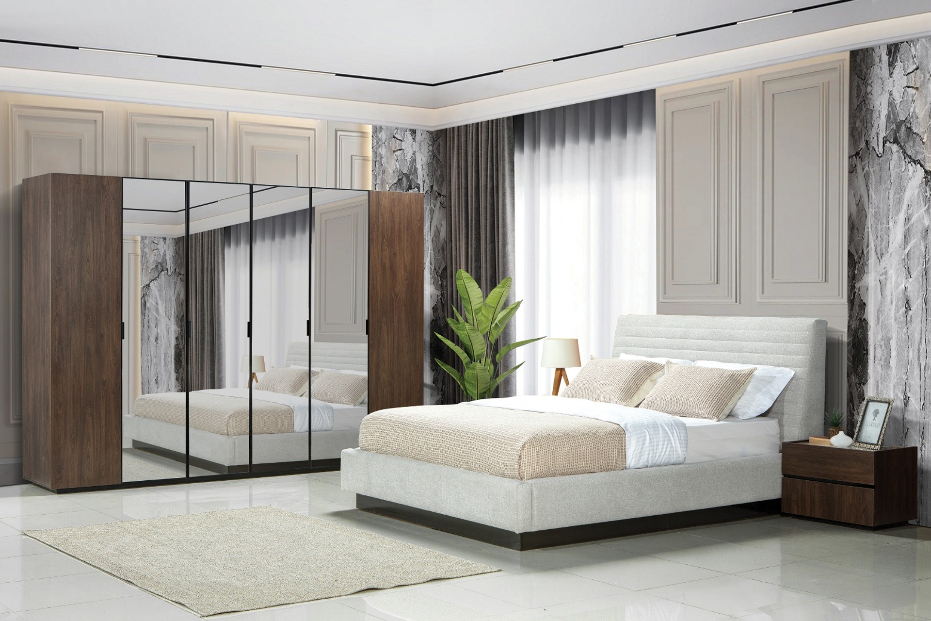 BETA YATAK ODASI TAKIMI, 4 KAPAKLI FİYATI - Vivense