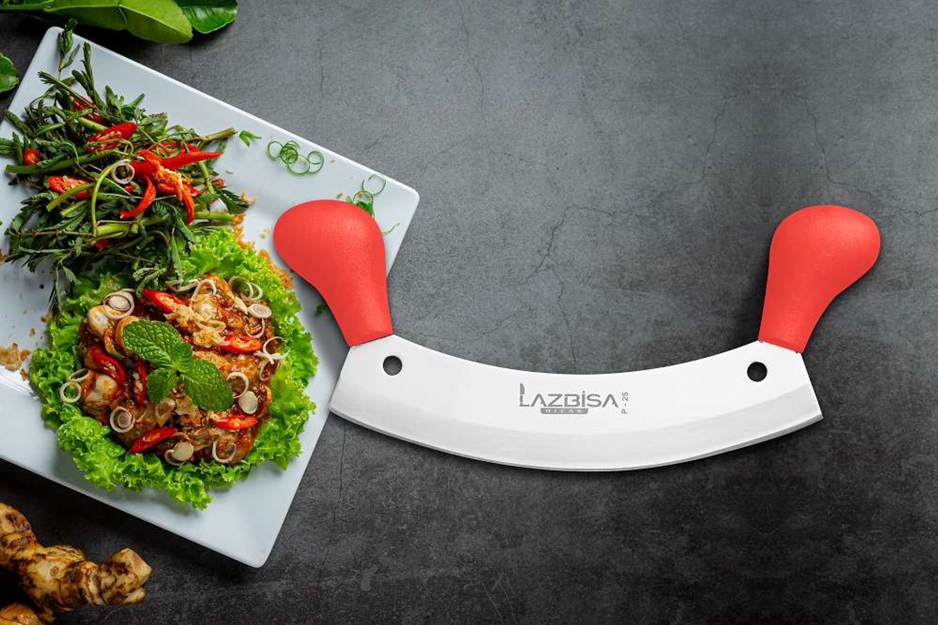 LAZBİSA PİZZA KESİCİ SATIR ZIRH, KIRMIZI FİYATI - Vivense