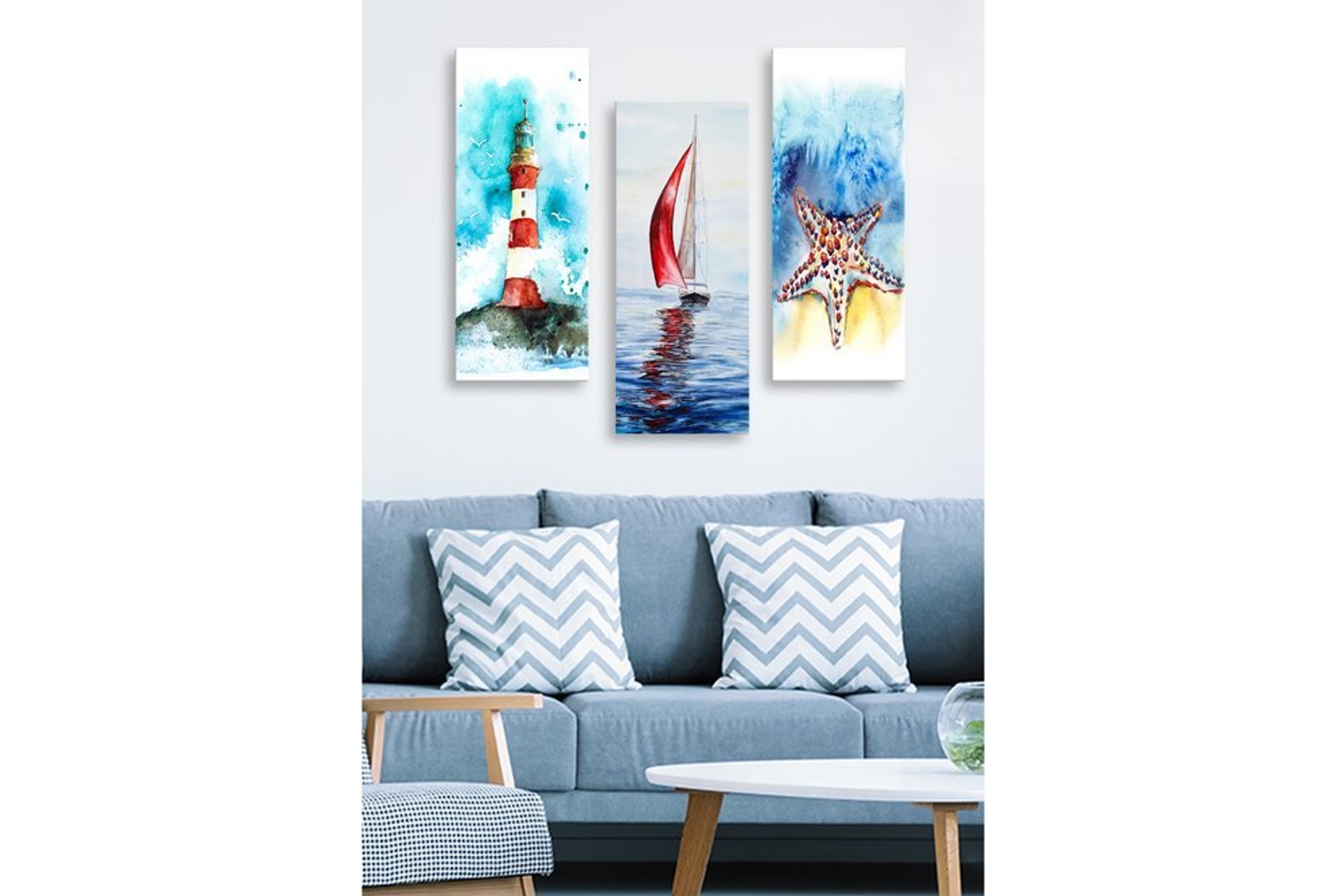 3 PARÇA MDF TABLO MDF7436502313349 FİYATI - Vivense