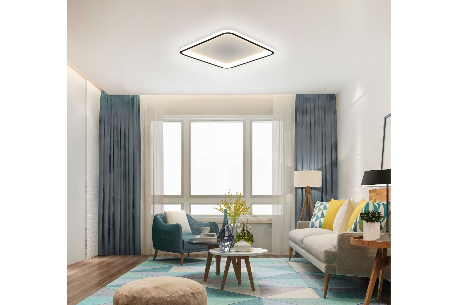 PLAFONİA KARE LED PLAFONYER AVİZE, 60X60 FİYATI - Vivense