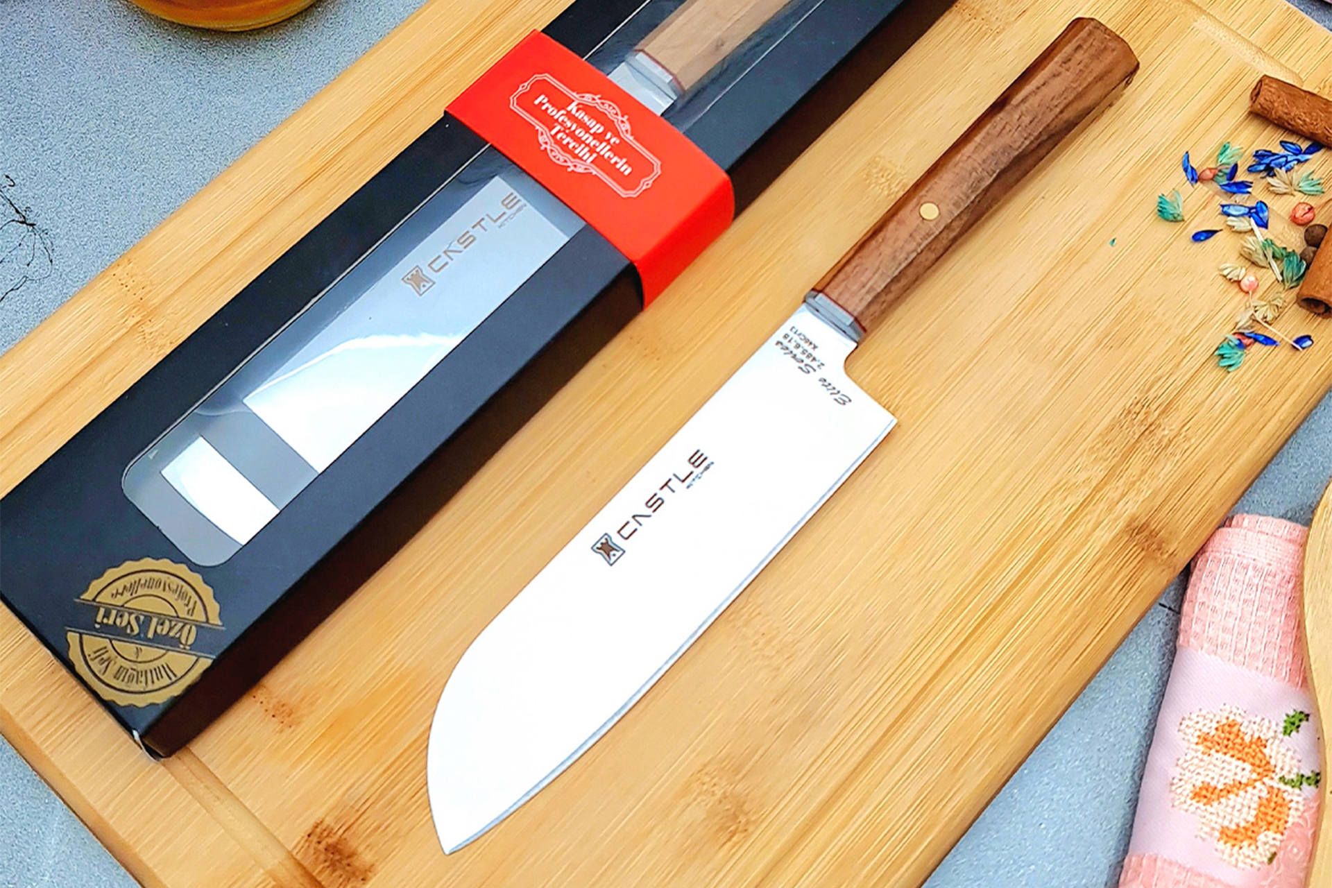 CASTLE ELİTE SERİSİ SANTOKU MUTFAK ŞEF BIÇAĞI FİYATI - Vivense