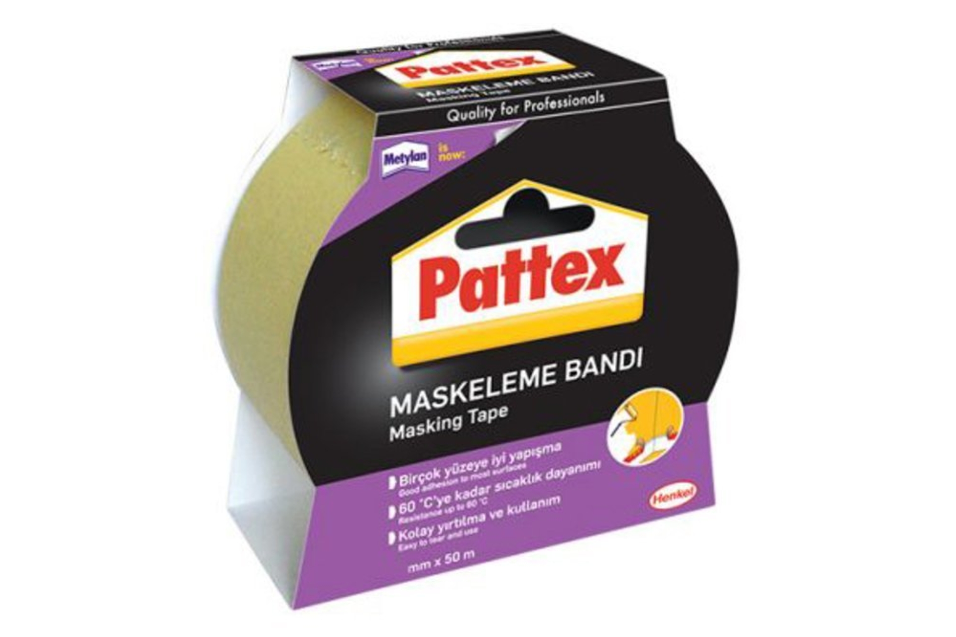 HENKEL PATTEX MASKİNG TAPE 19 MM 50 METRE MASKELEME BANDI
