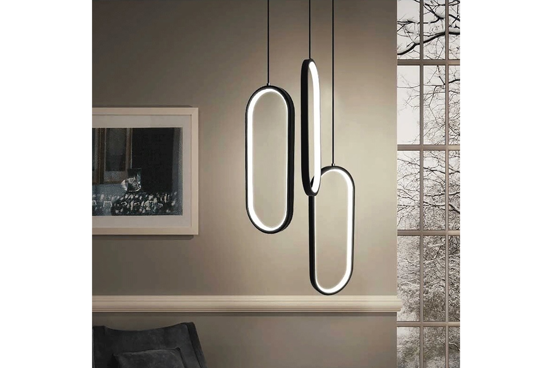 BRİLLİANT SARKIT AVİZE 15X50CM ÜÇLÜ FİYATI - Vivense