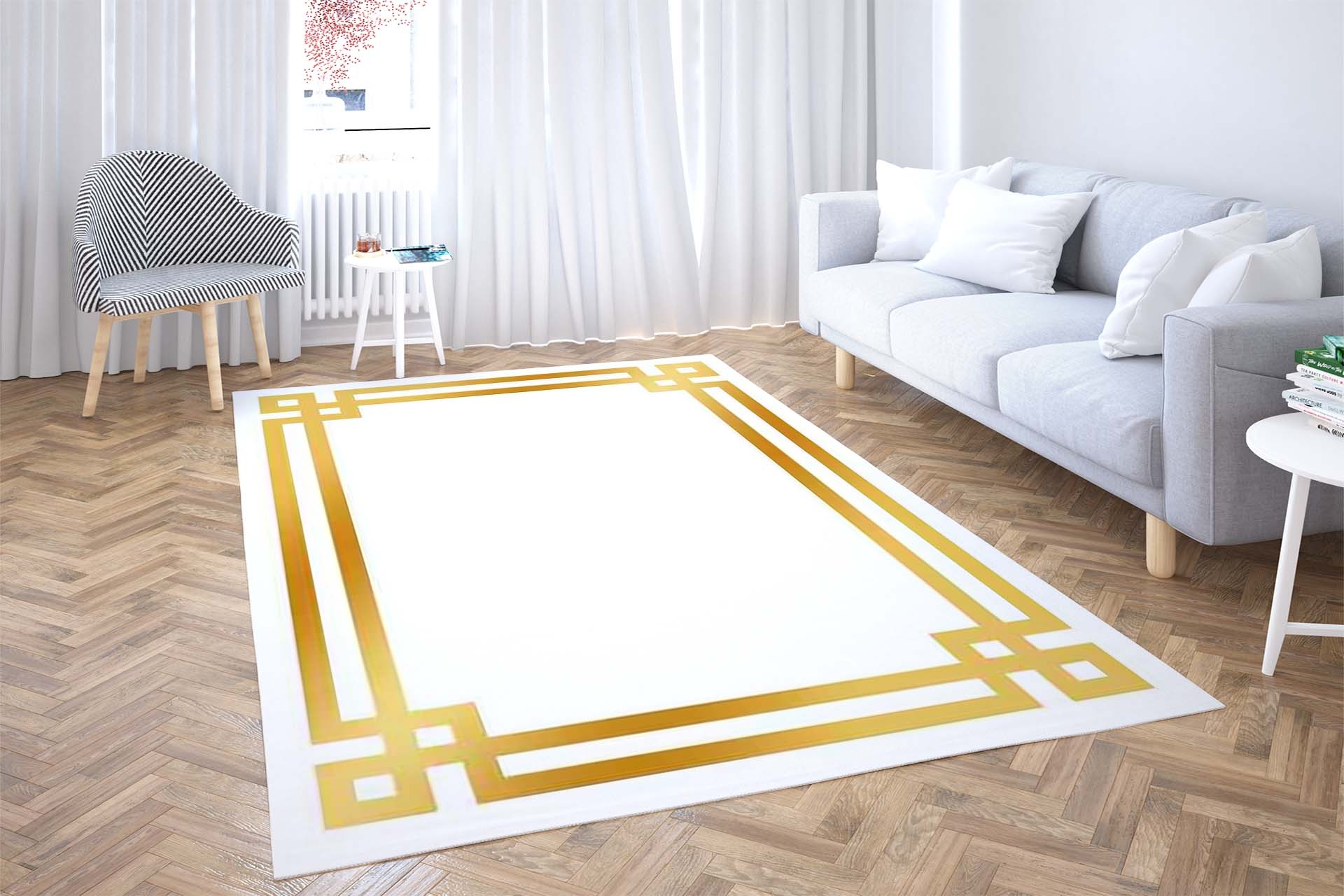 HALIVAGONU YIKANABİLİR DİJİTAL BASKI HALI S-103, 100X140