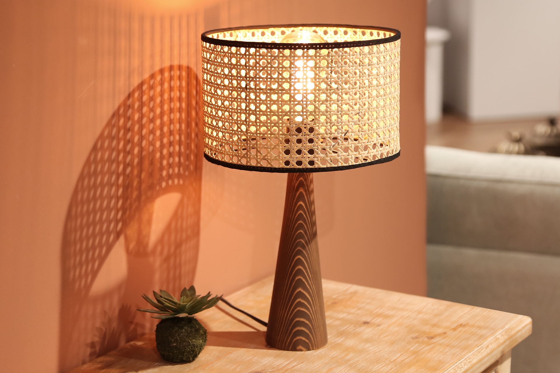 HOMİNG LUCCA HAZERAN RATTAN ABAJUR FİYATI - Vivense