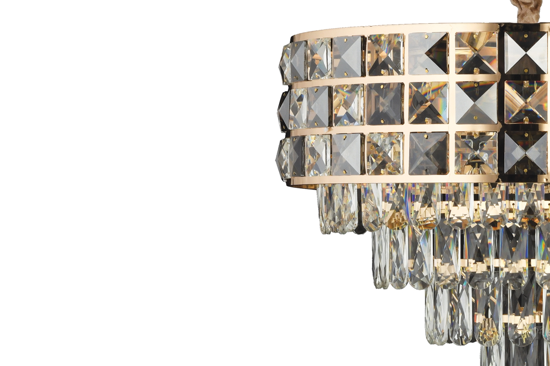 ORREL ALTILI KRİSTAL SARKIT AVİZE, GOLD FİYATI - Vivense