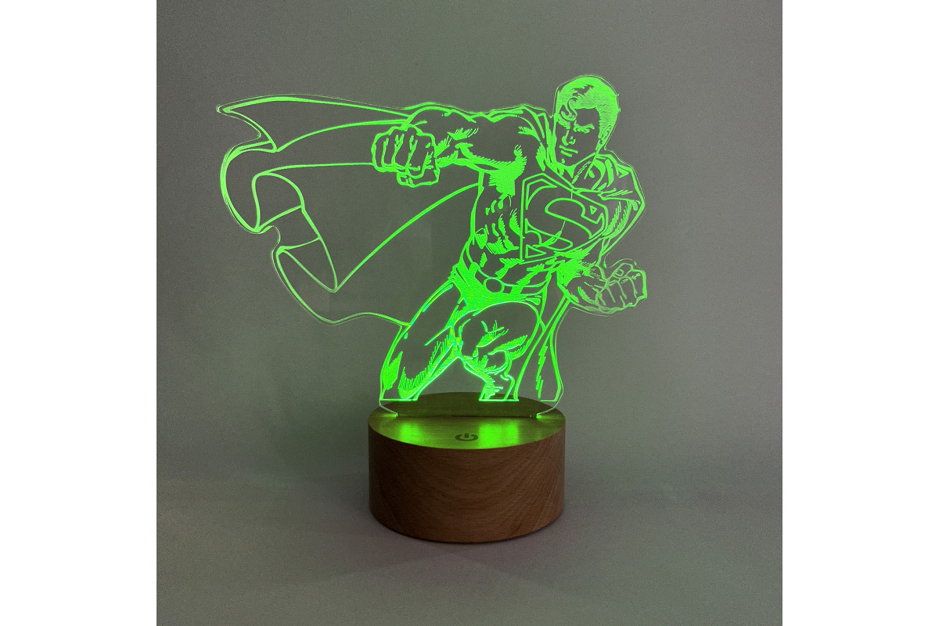 BY LAMP LED GECE LAMBASI, SUPERMAN FİGÜRLÜ