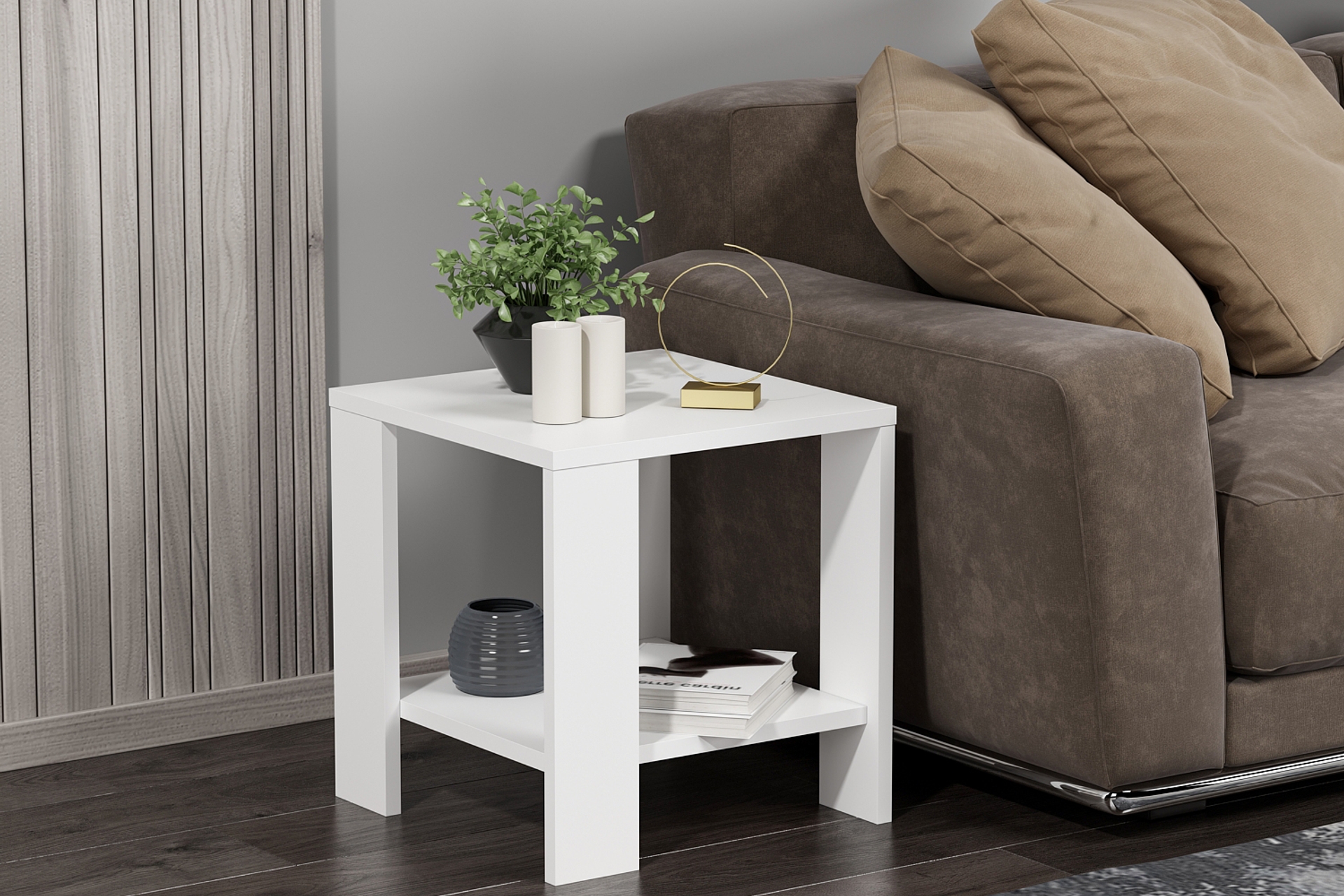 MOBİLYA GEZEGENİ MİLİ YAN SEHPA, BEYAZ FİYATI - Vivense