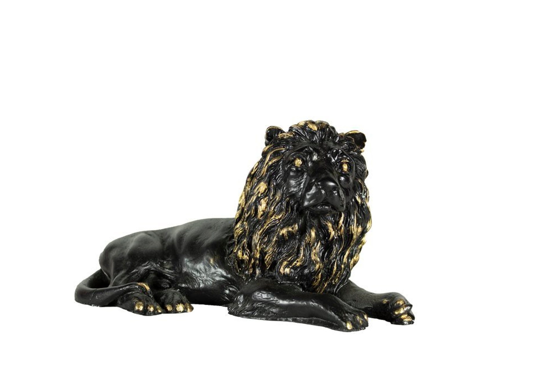 LİVAVA OTURAN ASLAN POLYESTER BİBLO SİYAH FİYATI - Vivense