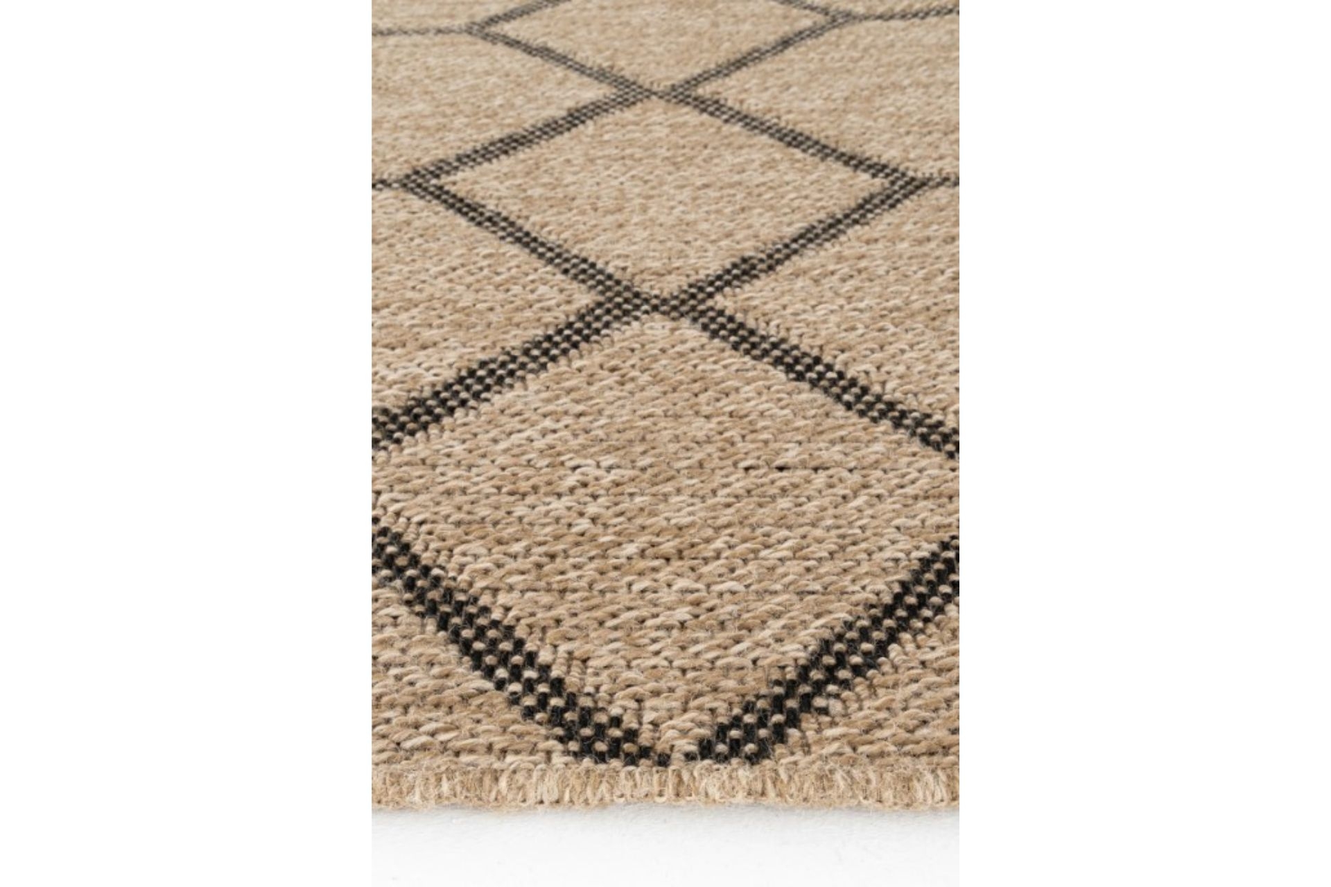 HALIMAX İNDİA JÜT HALI 669, SİYAH ÇİZGİLİ, 80X300 FİYATI - Vivense