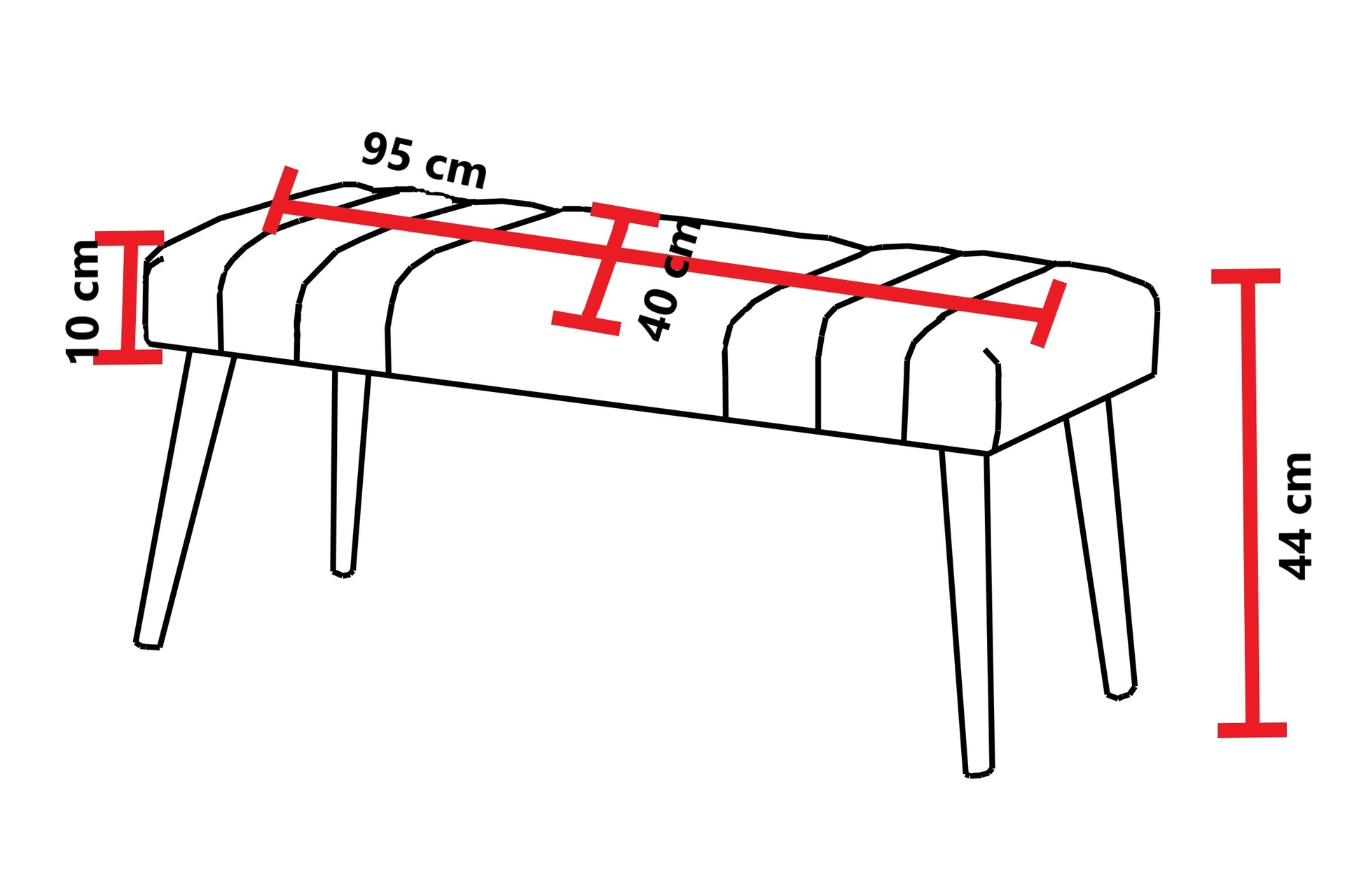 ARMENS İNCİ BENCH, AHŞAP AYAK, YEŞİL FİYATI - Vivense