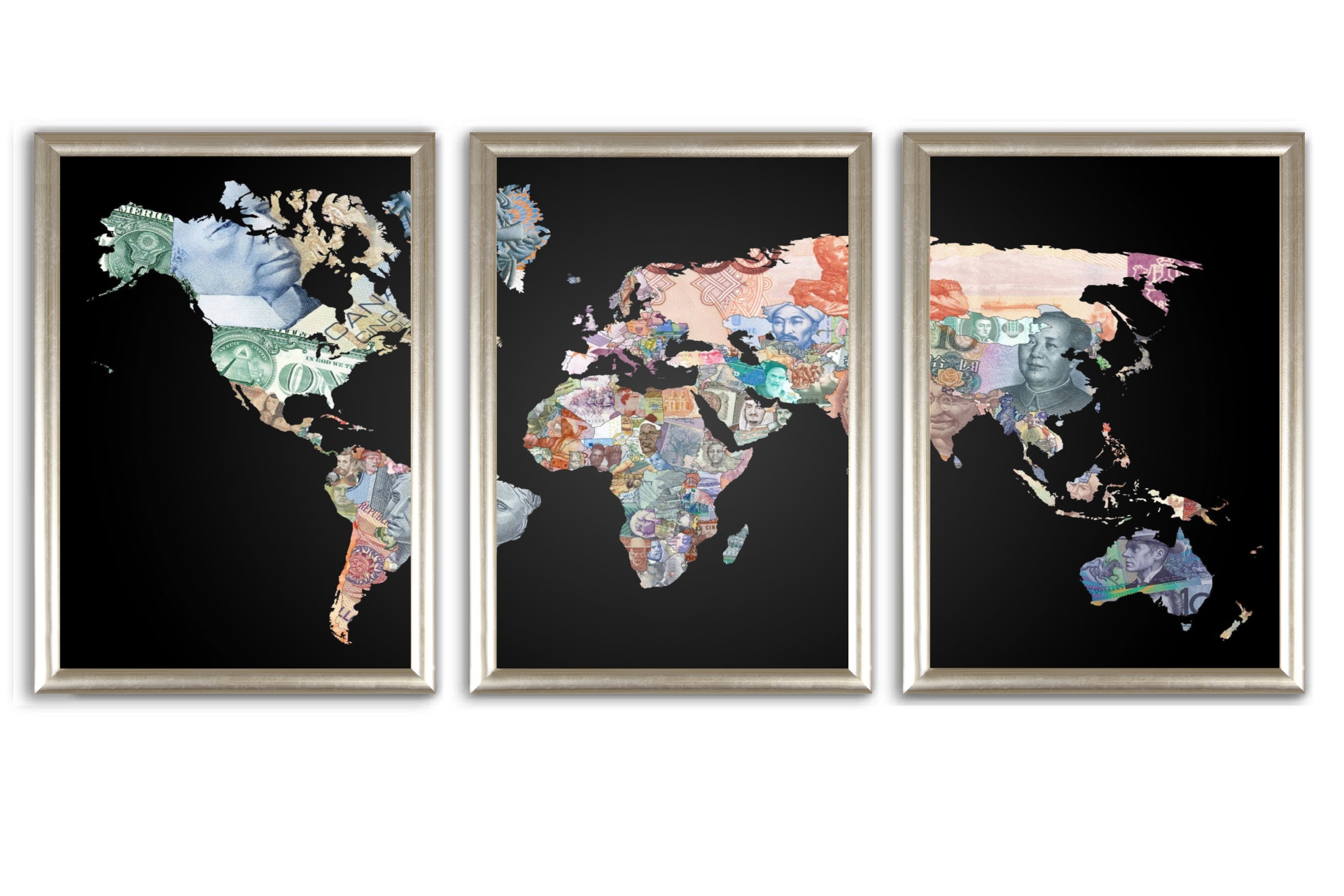 FRANK RAY MONY MAP TABLO SETİ, 50X70 FİYATI - Vivense