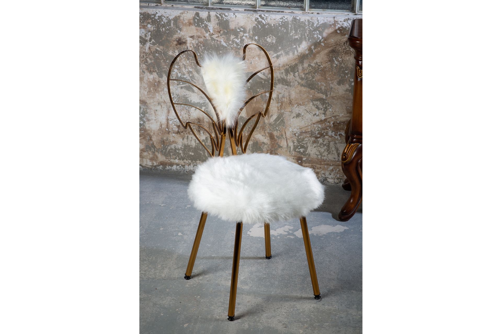 MENDY ANGEL SANDALYE, BEYAZ, GOLD AYAK FİYATI - Vivense