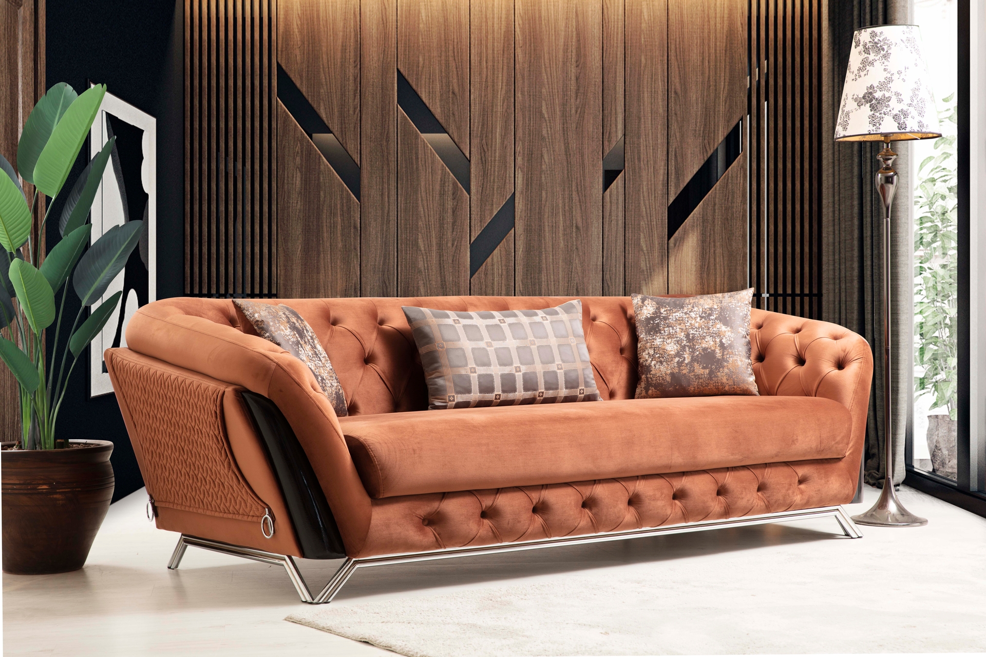 RUBY ÜÇLÜ KOLTUK, KİREMİT FİYATI - Vivense