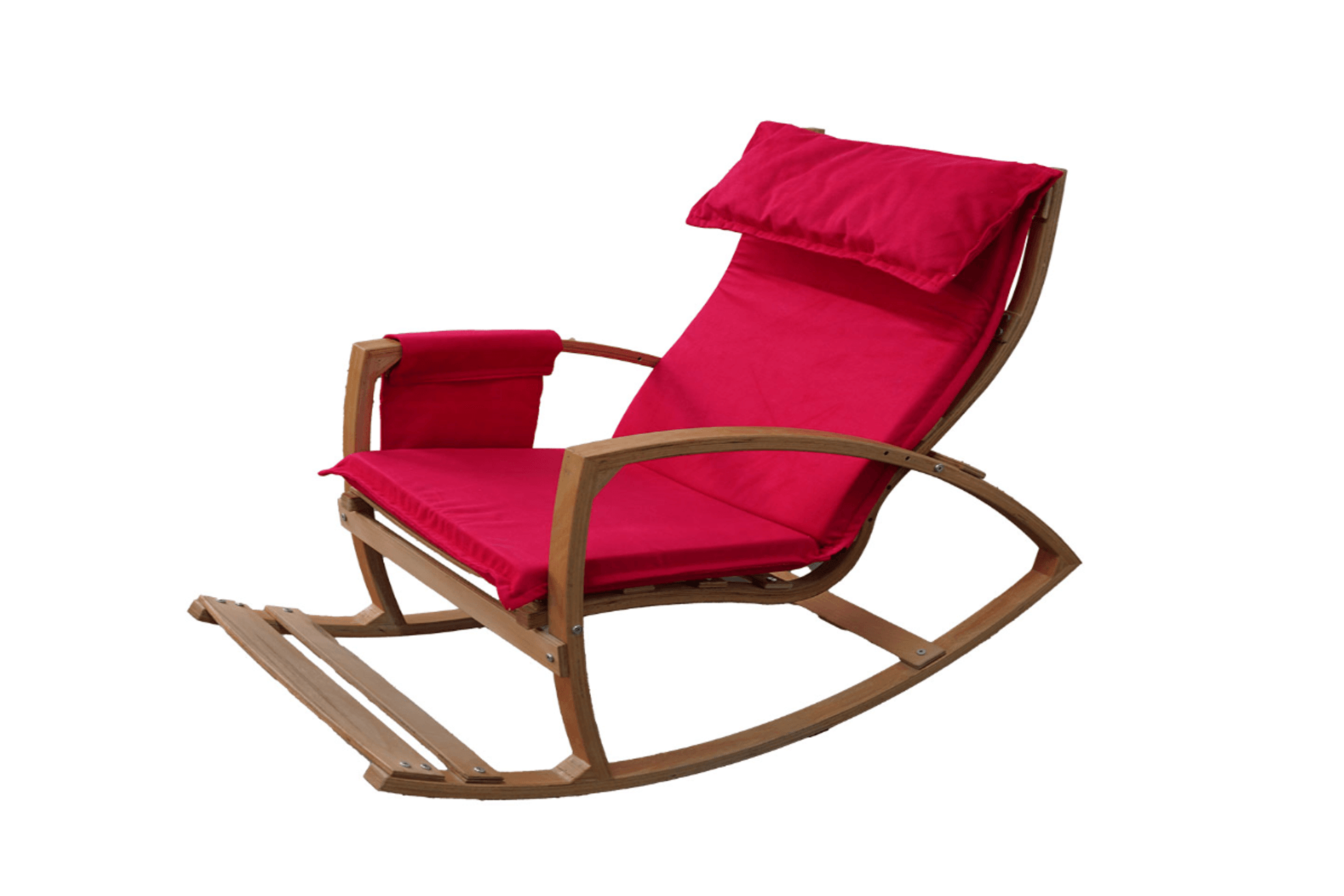 MOBİLDECO VEZİR SALLANAN SANDALYE, KIRMIZI, NATUREL AYAK FİYATI - Vivense
