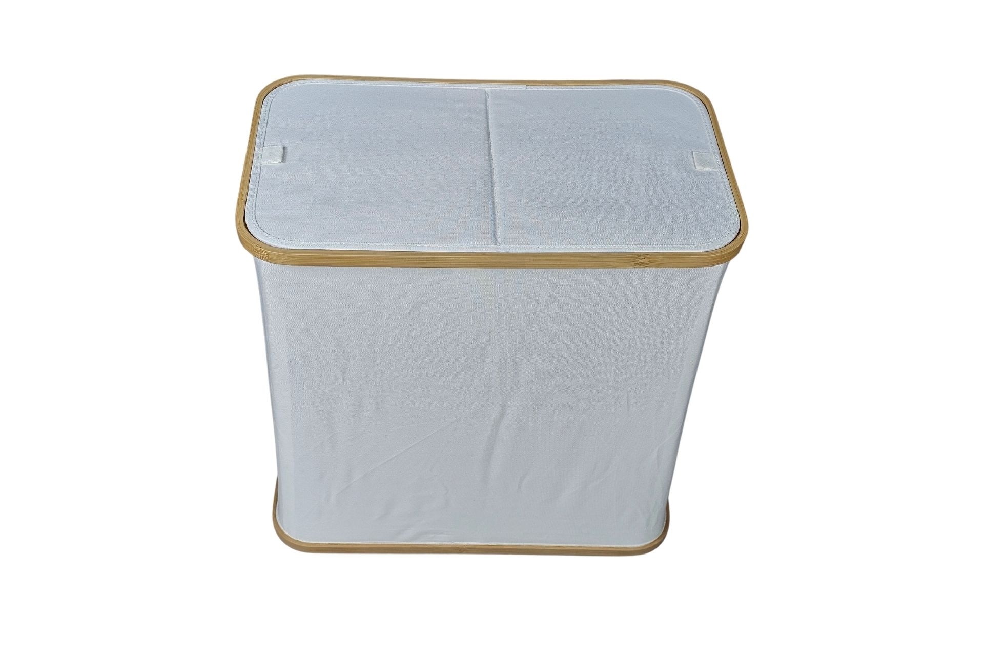 PANALI KATLANIR KAPAKLI BÖLMELİ ÇAMAŞIR SEPETİ, BAMBU, KREM FİYATI ...