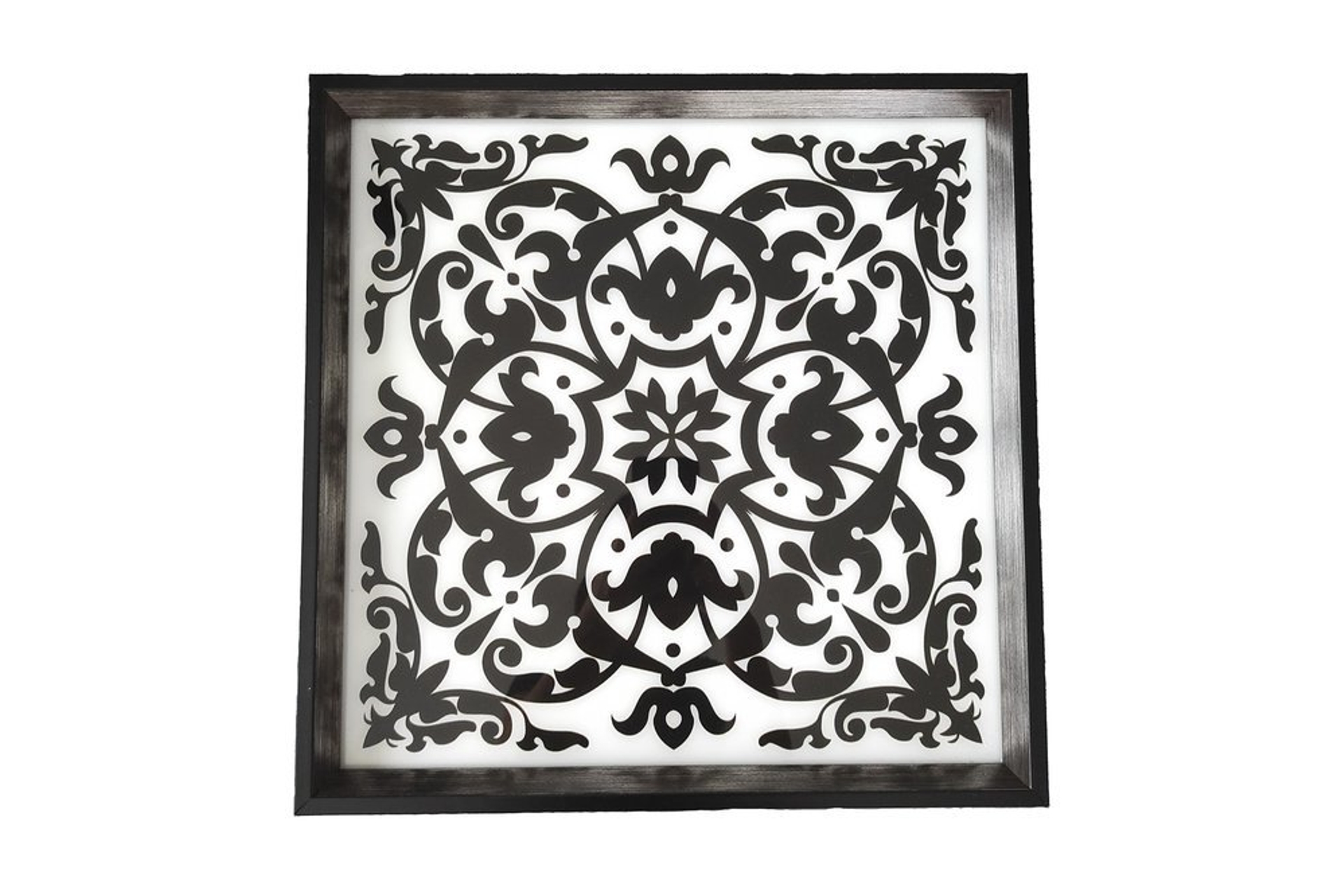 ARTE CASERO CAM BASKI MANDALA TEPSİ 40X40 CM FİYATI - Vivense