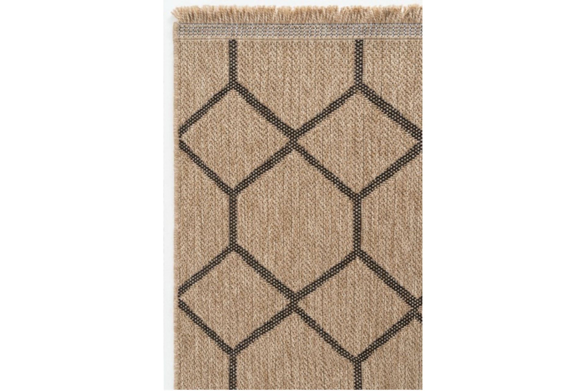 HALIMAX İNDİA JÜT HALI 669, SİYAH ÇİZGİLİ, 160X230 FİYATI - Vivense