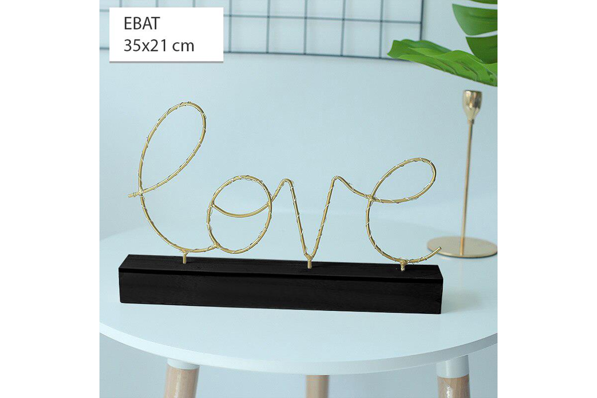 CAJUART AŞK METAL LOVE YAZILI PİLLİ LED IŞIK EV DEKOR AYDINLATMA