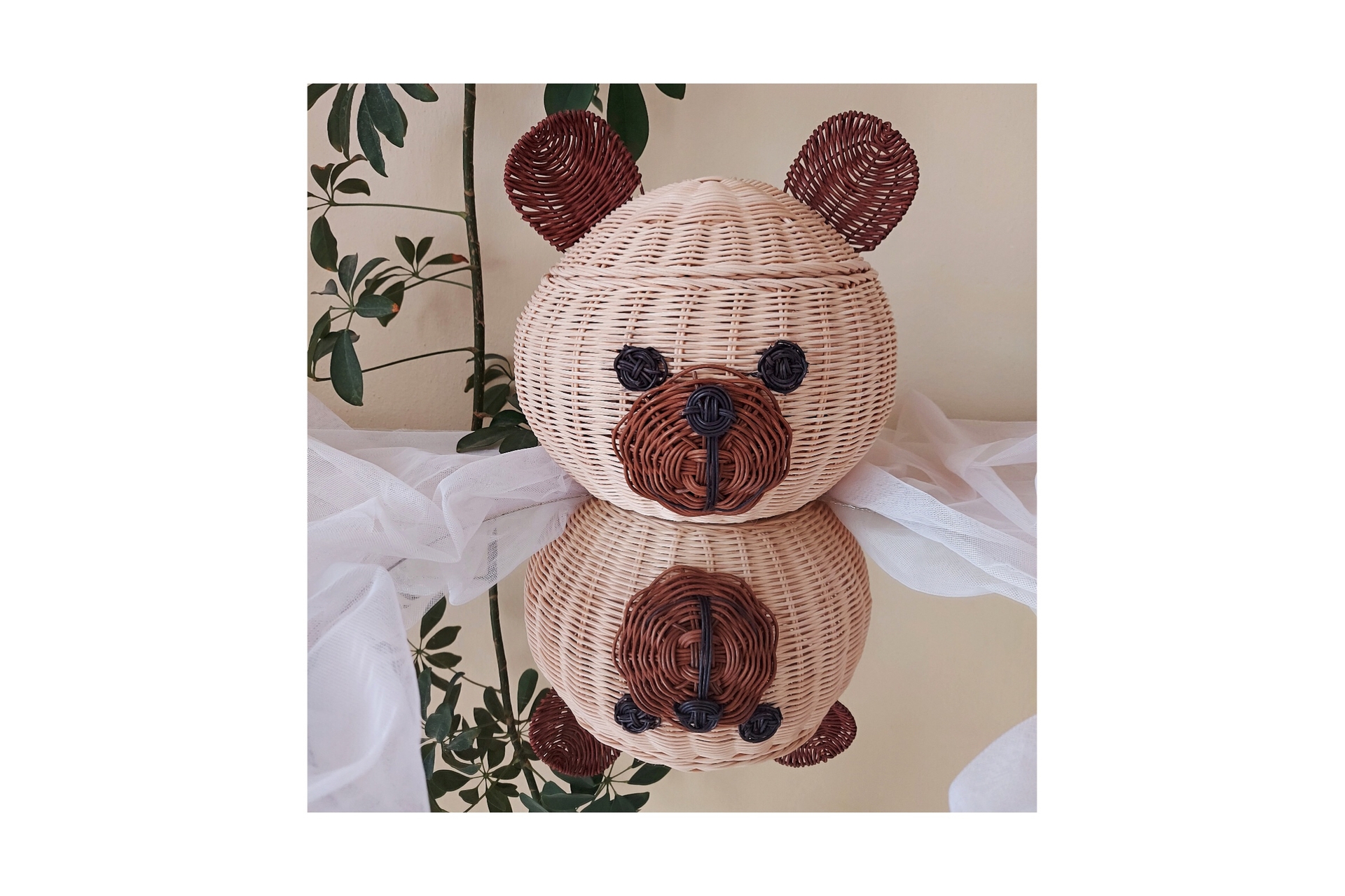 ATÖLYE ARUV AYI FORMLU SEPET, BAMBU RATTAN