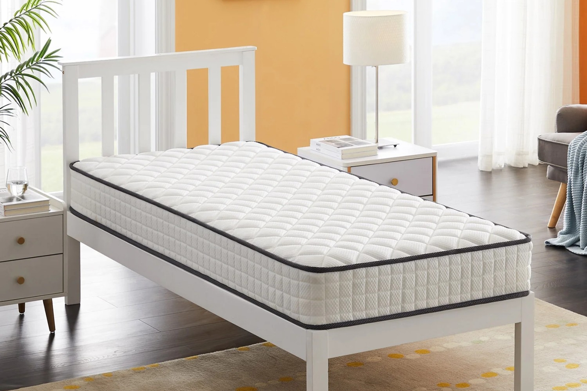 HEYNER HERA YAYLI TEK KİŞİLİK YATAK, 90X180