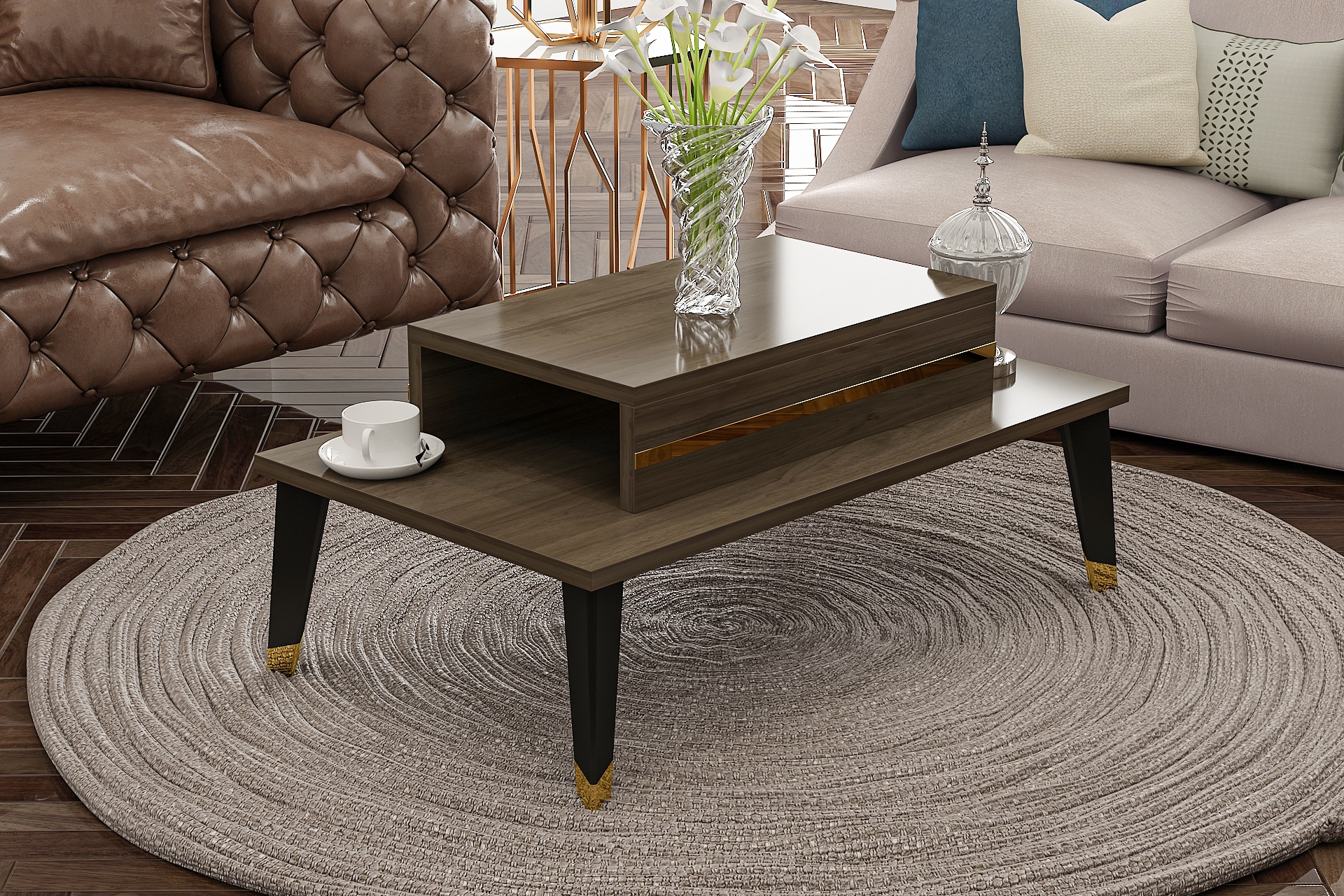 GİVAYO JESSE ORTA SEHPA, CEVİZ FİYATI - Vivense