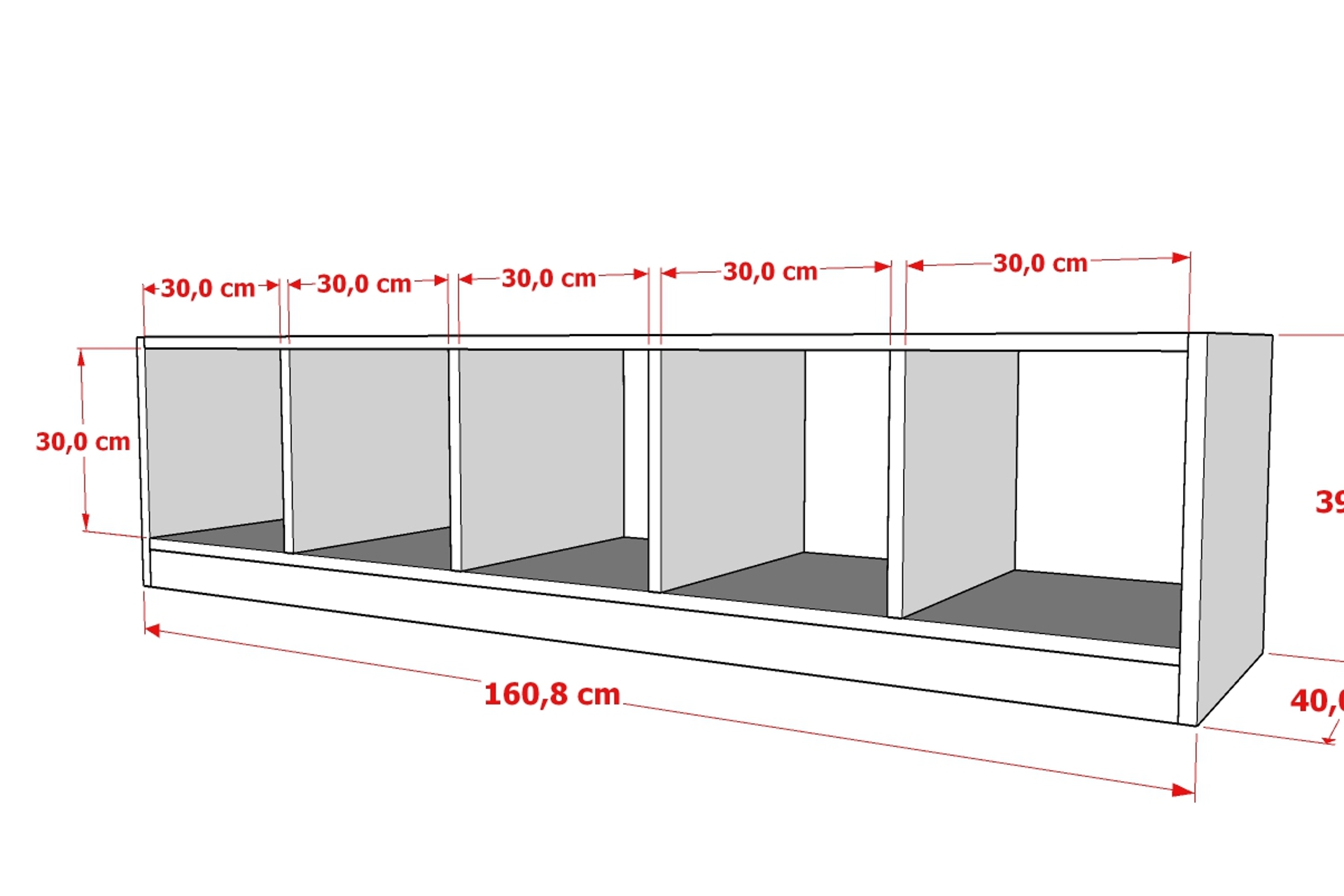BKCONCEPT RAFLI KİTAPLIK, 160 CM, BEYAZ, KTP-1193 FİYATI - Vivense