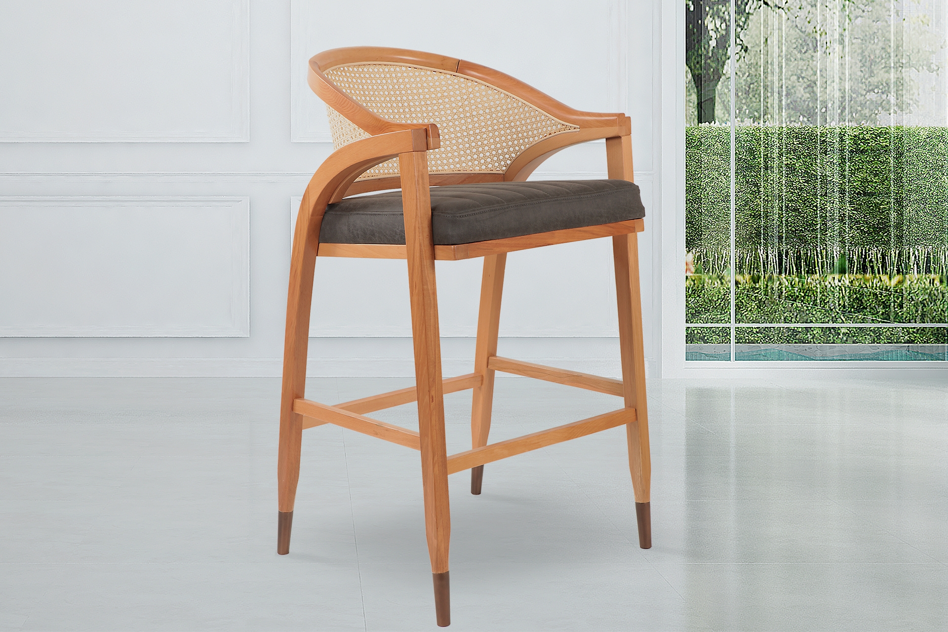 KOZZA HOME CAPELLO BAR SANDALYESİ, NATUREL, 67 CM FİYATI - Vivense