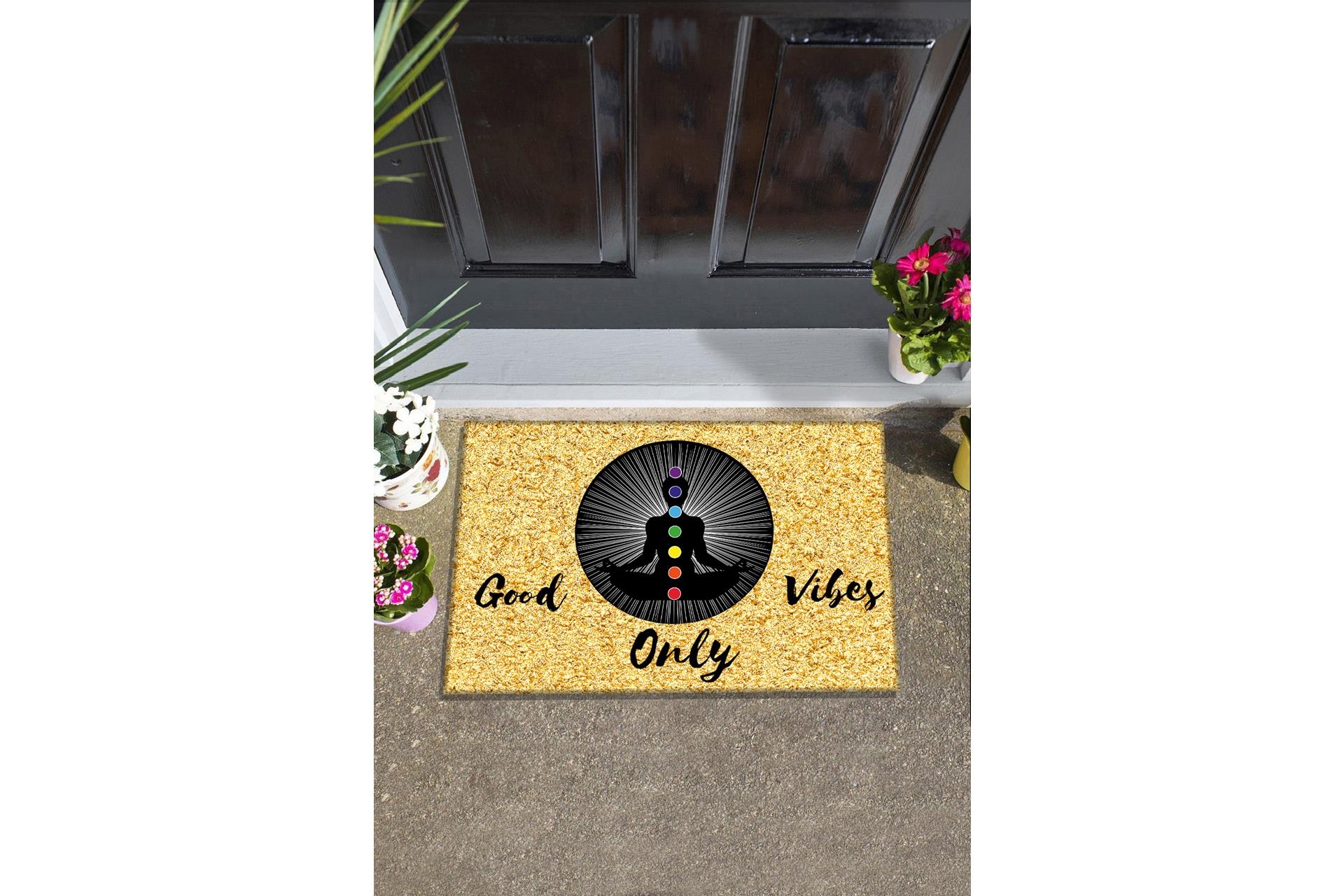 PVC CALM DOWN ÖZEL TASARIM İÇ VE DIŞ KAPI ÖNÜ PASPASI ÇOK AMAÇLI PASPAS ...