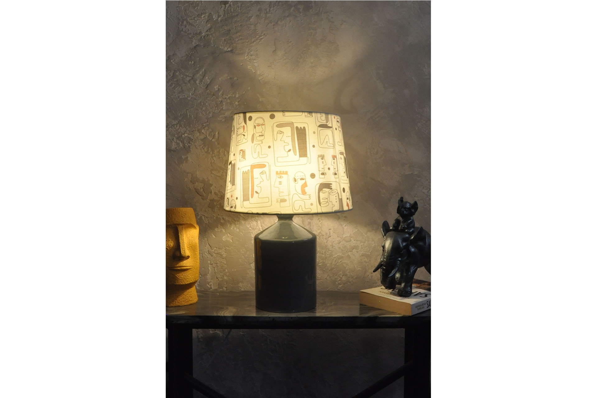 QDEC SERAMİK KÜP VAZO ABAJUR, GRİ, MAYA FİYATI - Vivense