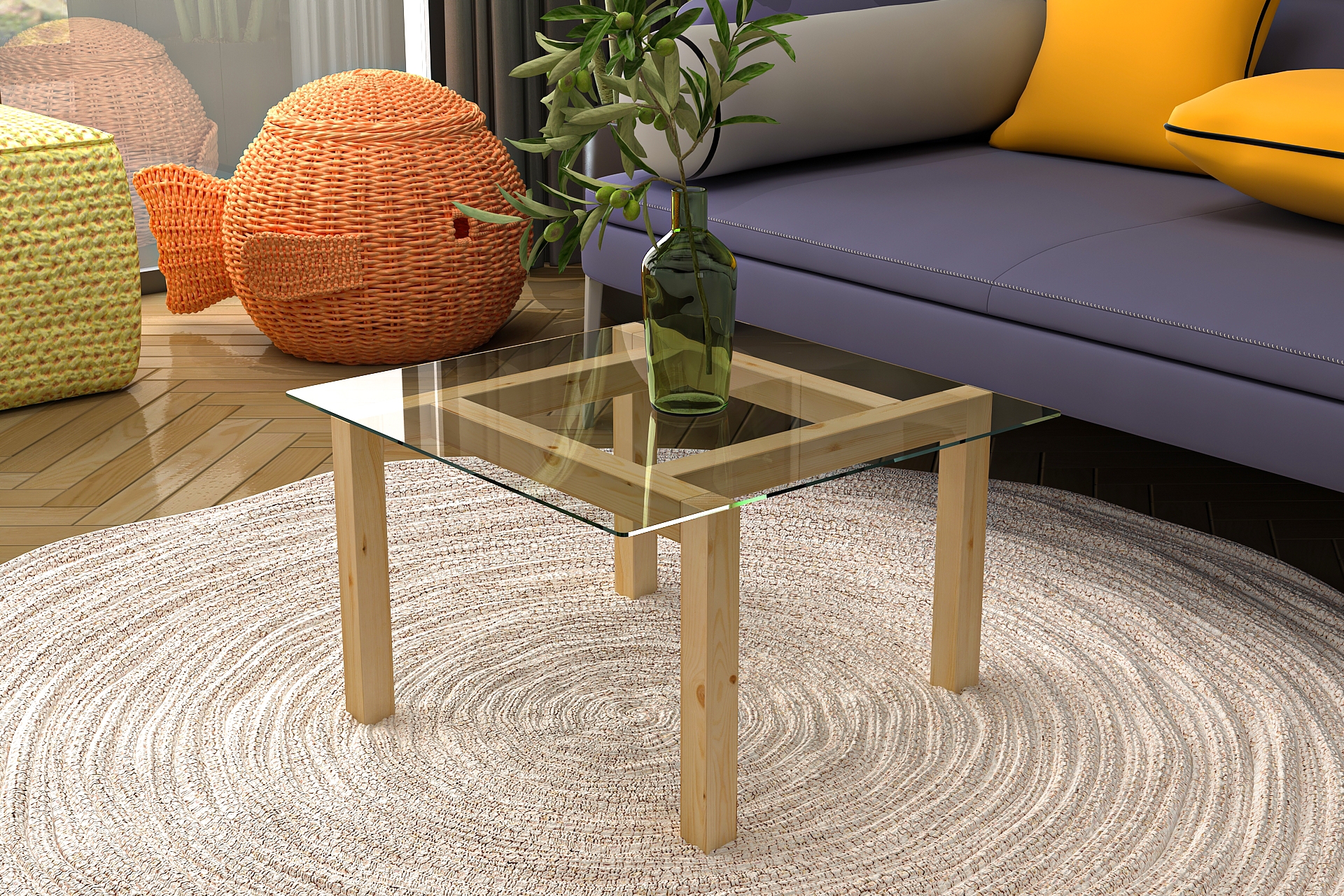 GİVAYO WOOD'S ELİA AHŞAP ORTA SEHPA, ÇAM FİYATI - Vivense