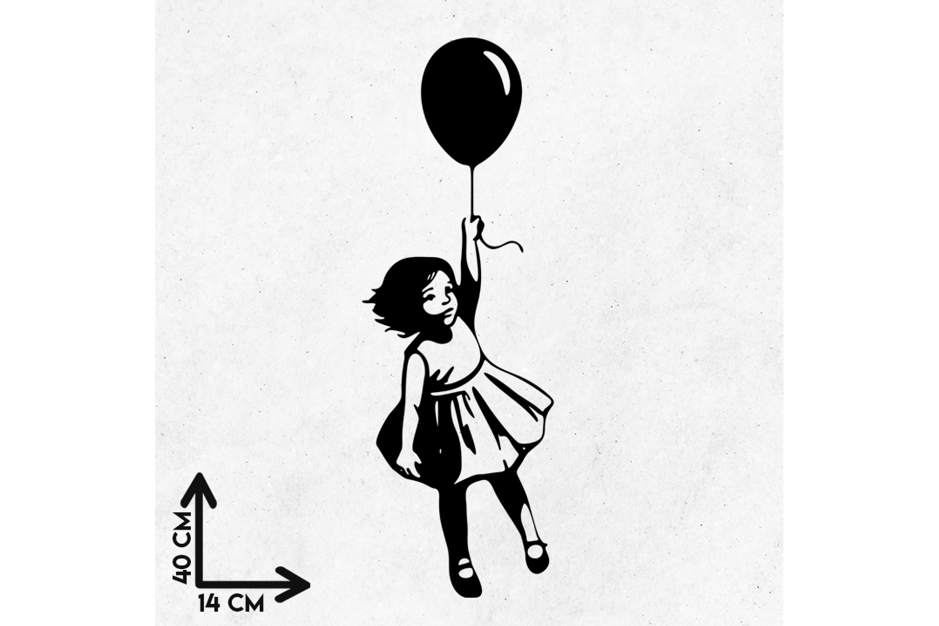 EVPEREST UÇAN BALONLU KIZ DUVAR DEKORU FİYATI - Vivense