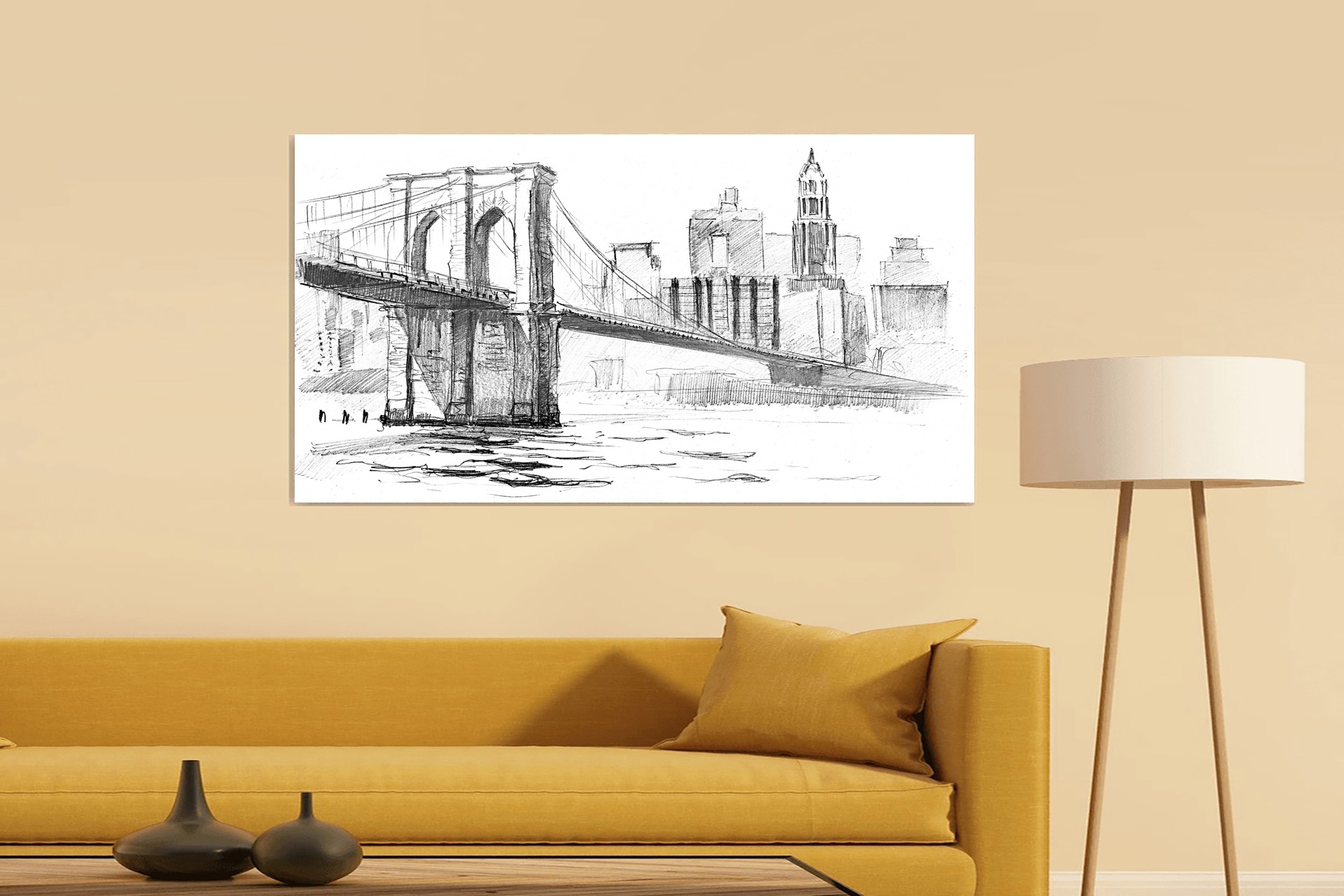 TABLOLIFE TOWER BRİDGE KANVAS TABLO, 60X120 FİYATI - Vivense