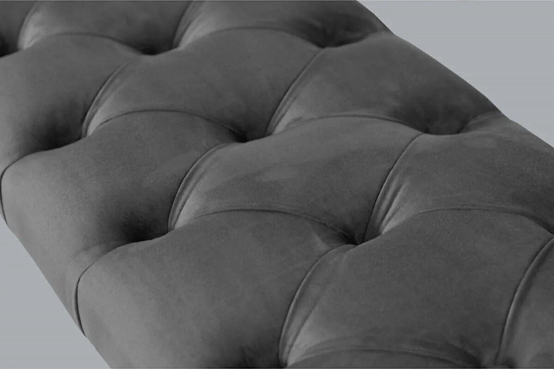 GAZZİNİ CLASSIC CHESTER PUF, BEYAZ AYAK, ANTRASİT FİYATI - Vivense