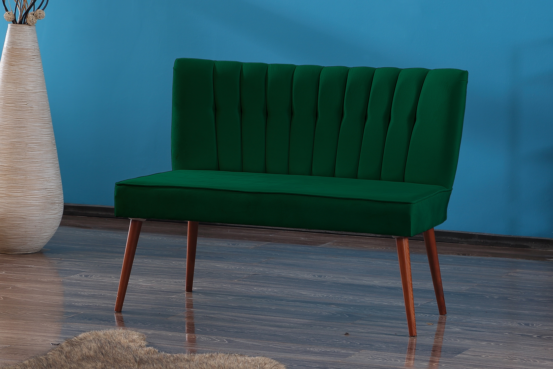 İNCİ ÜÇLÜ ÇAY SETİ TAKIMI, KAHVE AHŞAP AYAK, YEŞİL FİYATI - Vivense