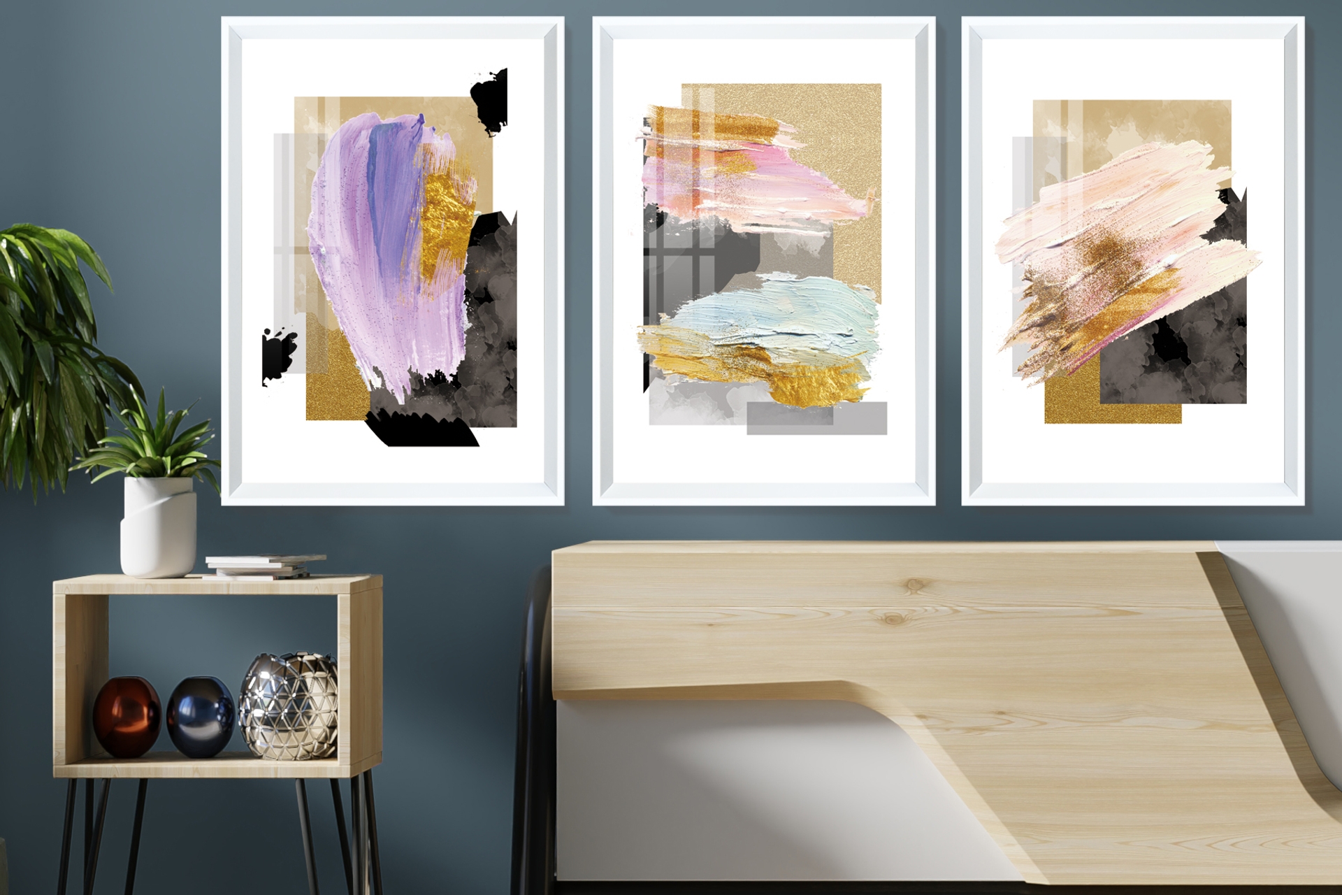 COLOR PAİNTİNG TABLO SETİ, BEYAZ ÇERÇEVE, 33X48 FİYATI - Vivense