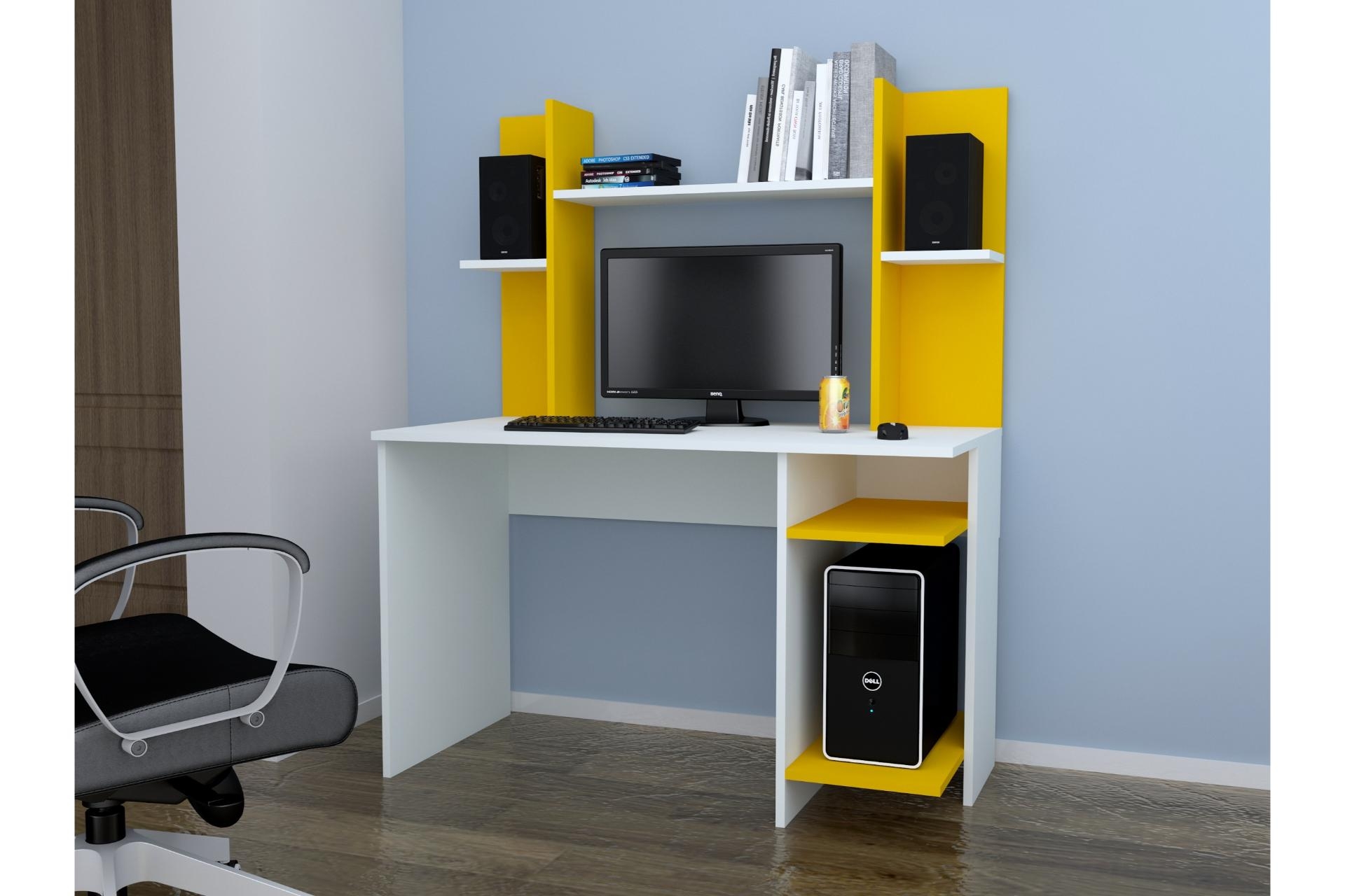 PRESTİJ KASA ÇALIŞMA MASASI, BEYAZ SARI FİYATI - Vivense