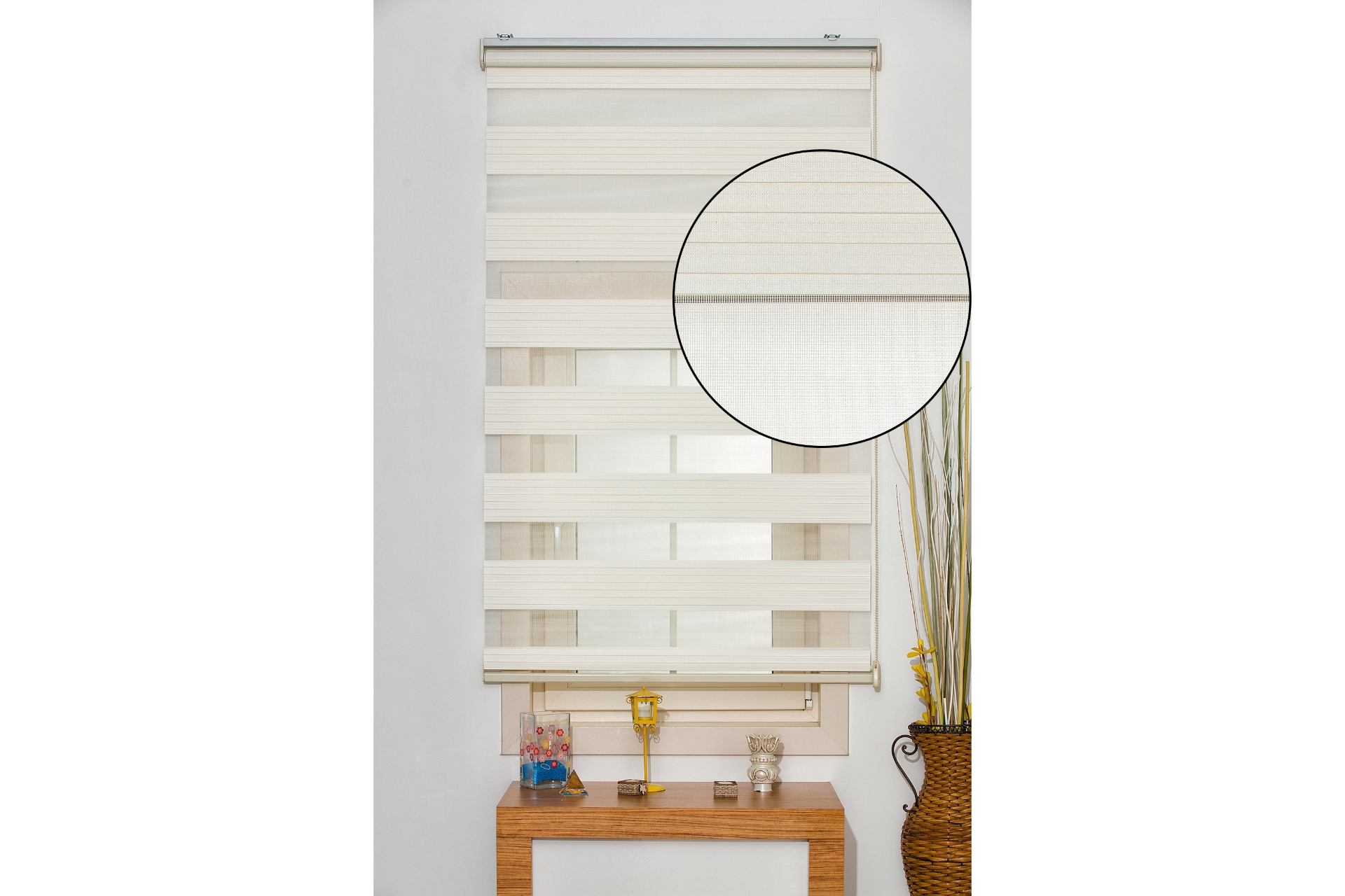 DEKORSTİLİM ZEBRA STOR PERDE PLİSE KREM 100 X 200 FİYATI - Vivense