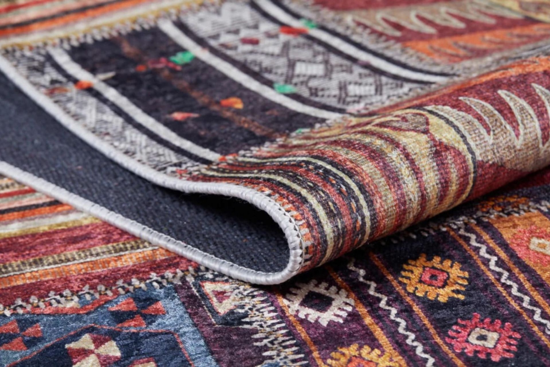 HALIMAX DARA 177 KAYMAZ DOKUMA TABANLI PATCHWORK MODERN HALI, MULTİ ...