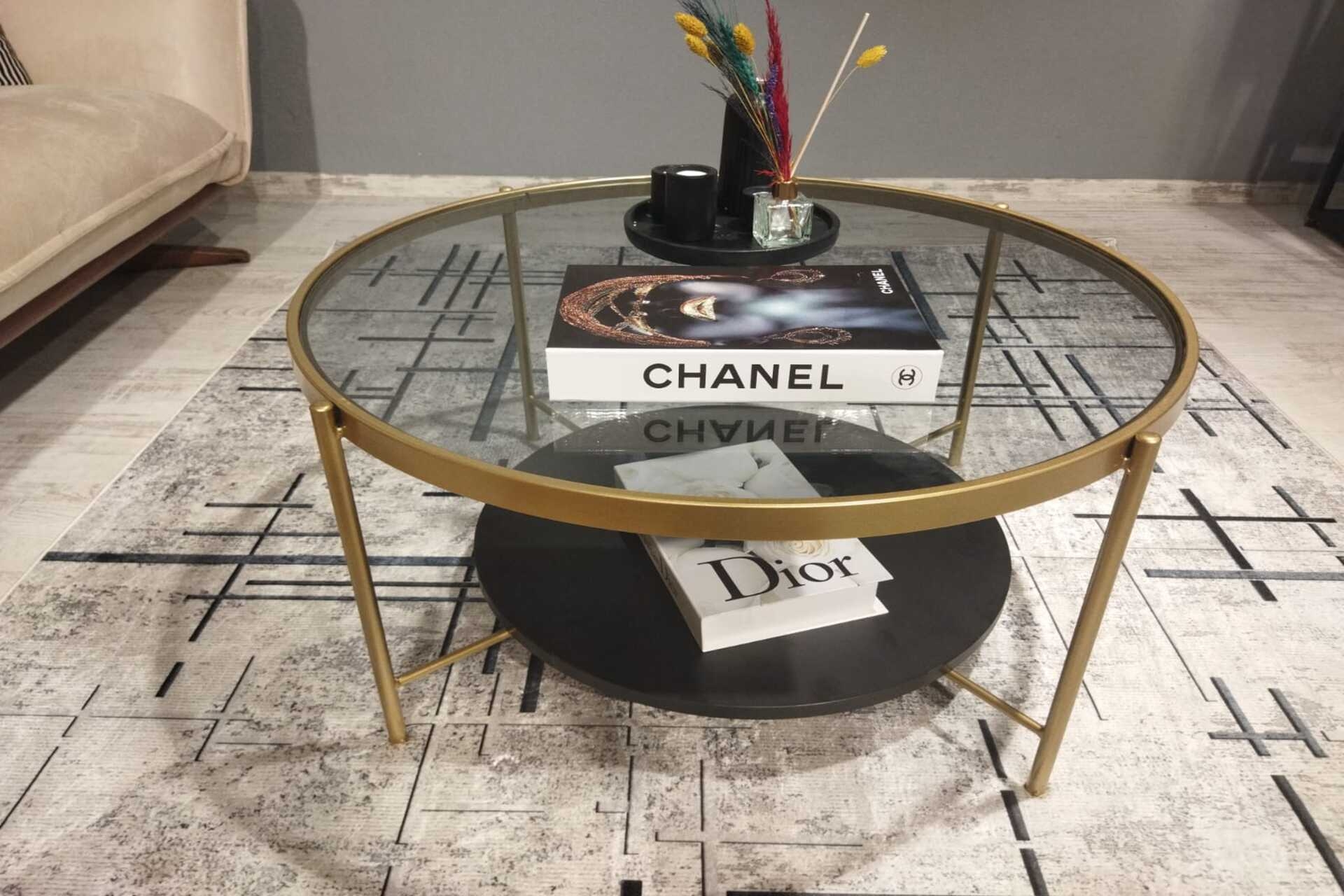 MİLANO ORTA SEHPA, GOLD SİYAH FİYATI - Vivense