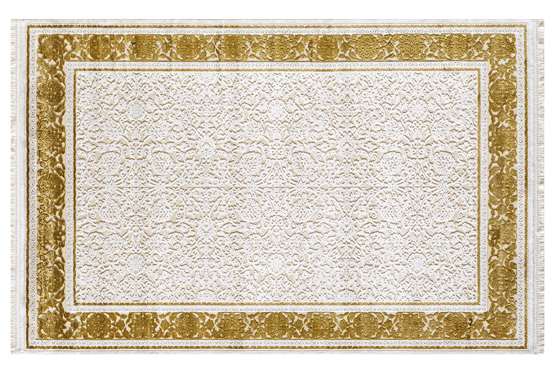 ROYAL HALI HERMES HE30A SARI BEJ KREM MODERN SALON HALISI 80X300
