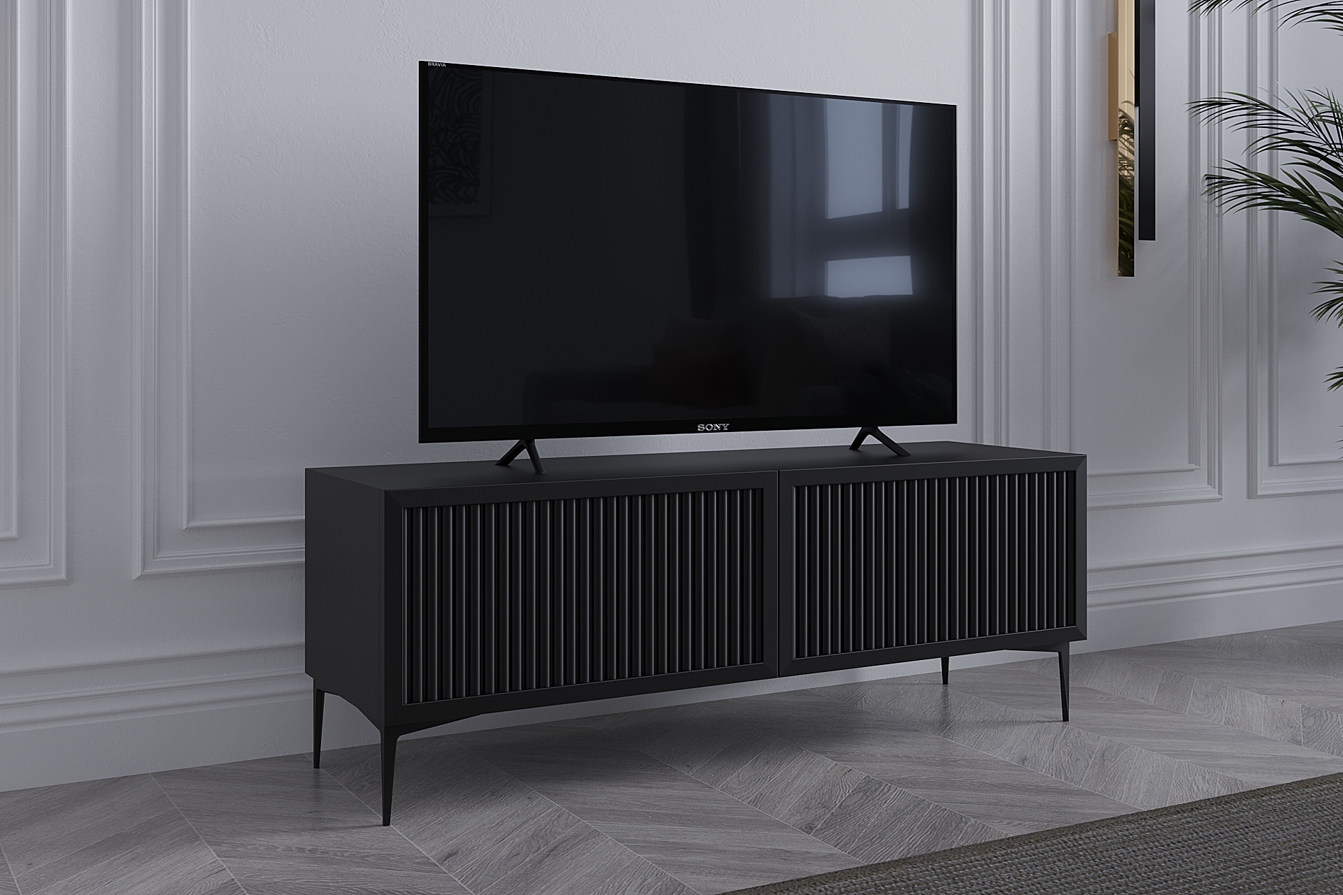 OLA TV ÜNİTESİ, SİYAH, 140 CM