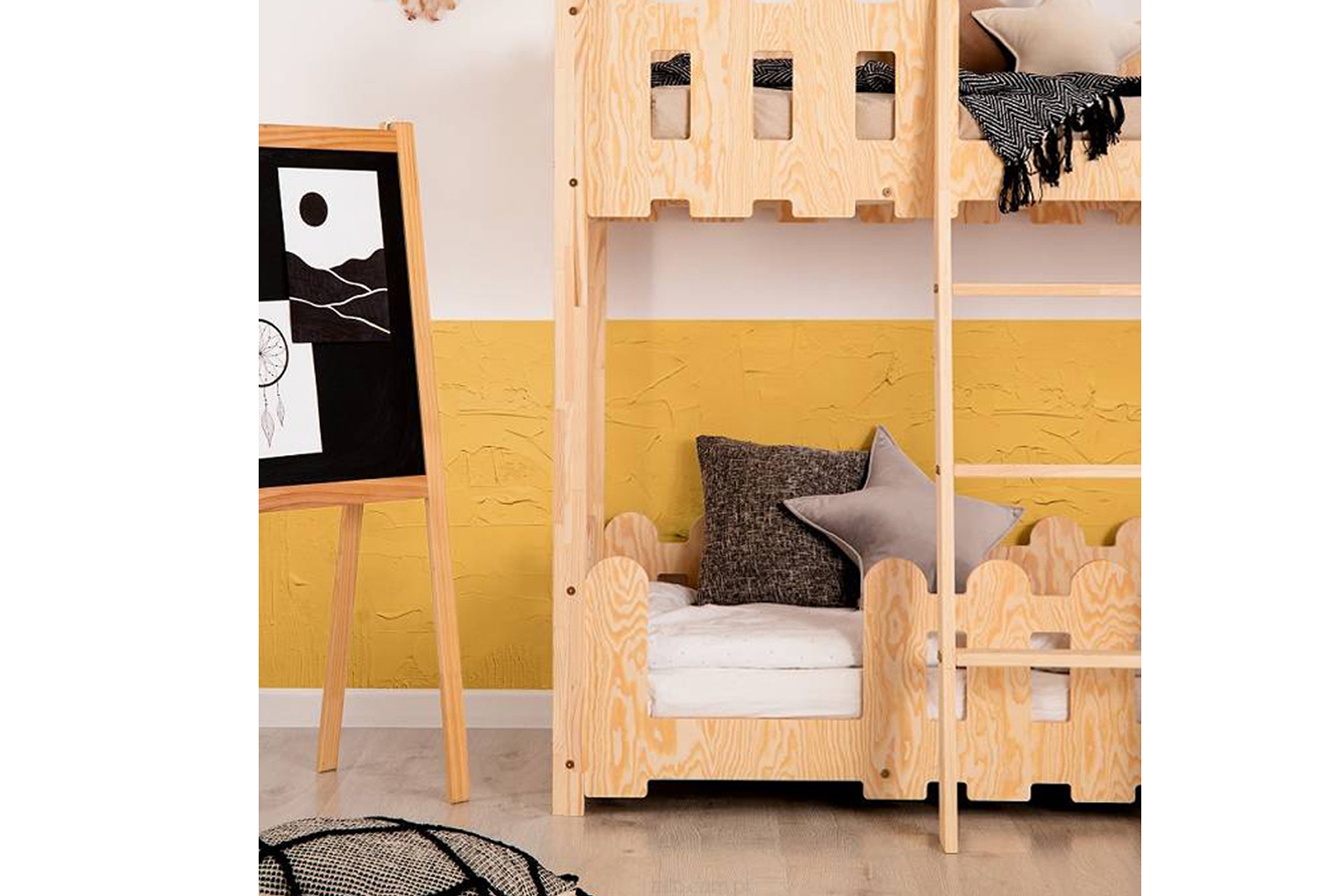 MONTESSORİ ÇOCUK ODASI RANZA, MEŞE, 90X190 FİYATI - Vivense