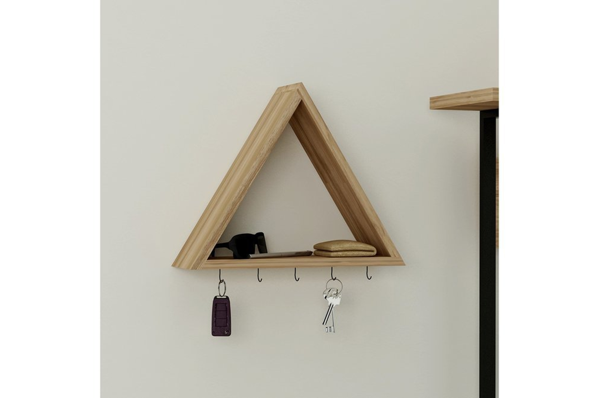 HAYAT AHŞAP DUVAR RAFI VE ANAHTARLIK FİYATI - Vivense