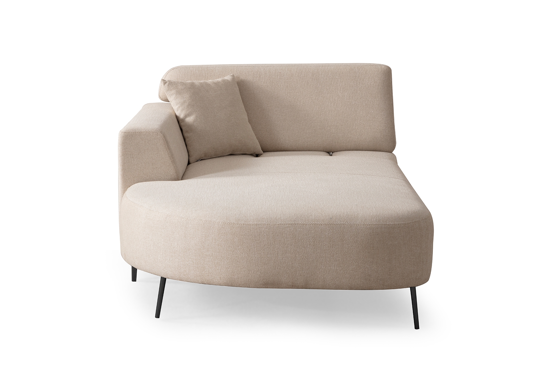 MUNDO SOL KOLLU DİNLENME MODÜLÜ, KREM, SİYAH AYAK FİYATI - Vivense